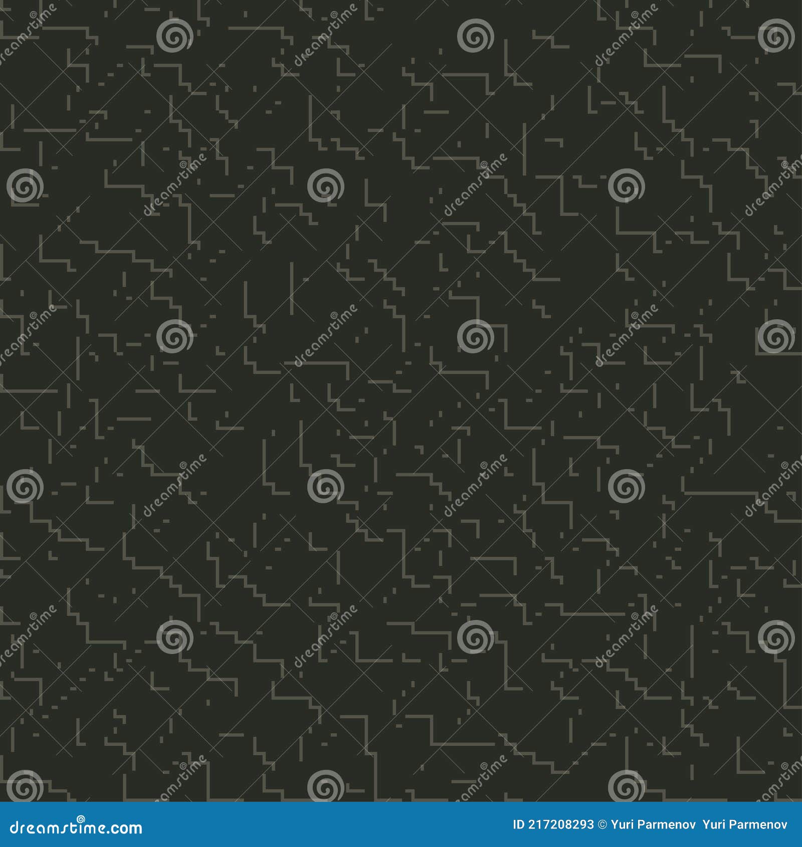 Digital Black Line Art Camouflage, Seamless Pattern for Your Design ...