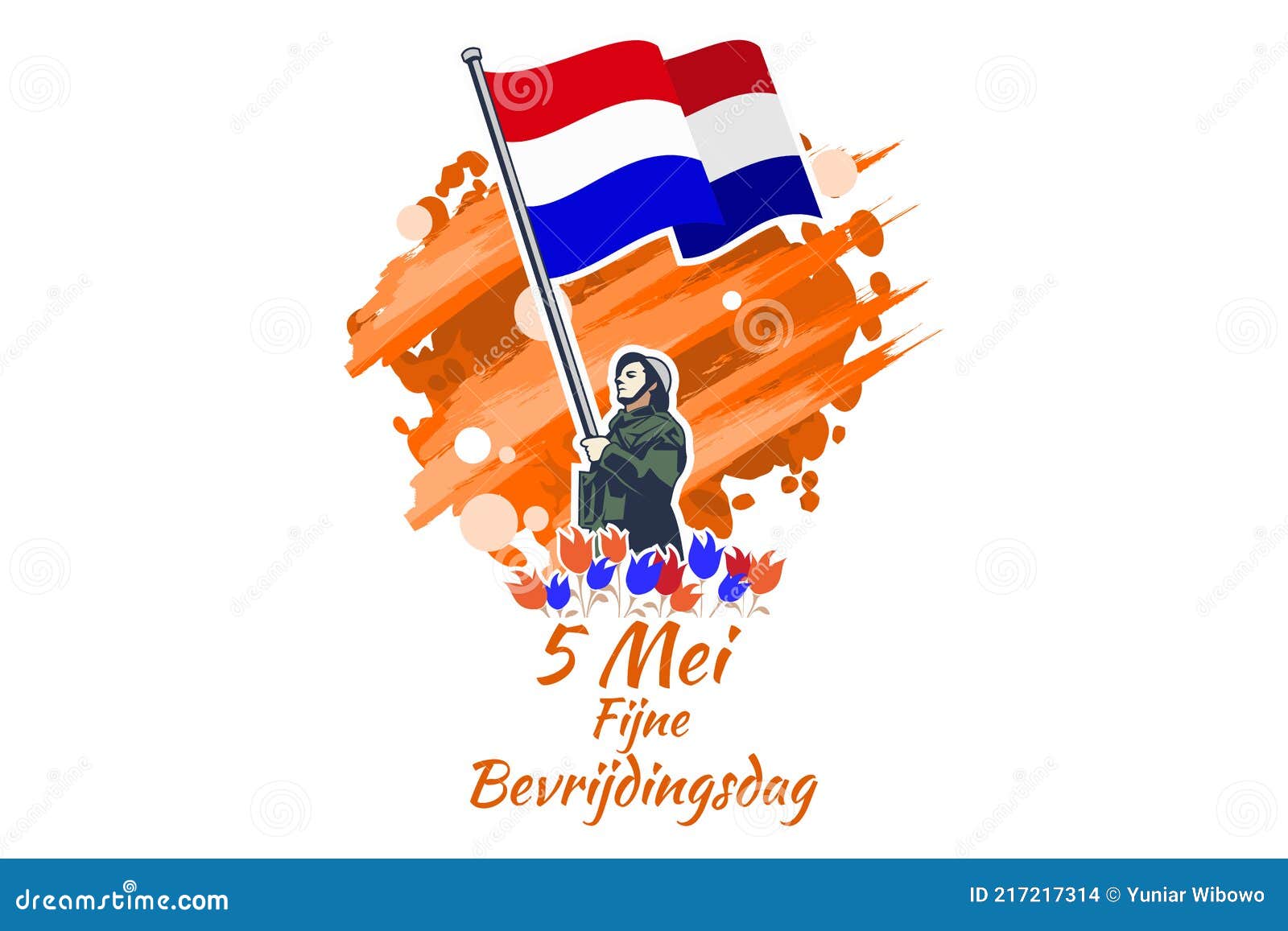 Translation: May 5, Liberation Day. Liberation Day Bevrijdingsdag of ...