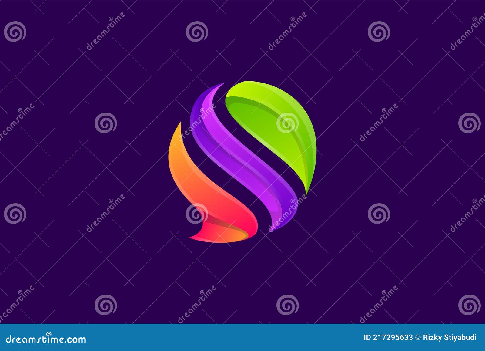 Chat Logo Icon. Vector Logo Chat Design Template with Trend Color on ...