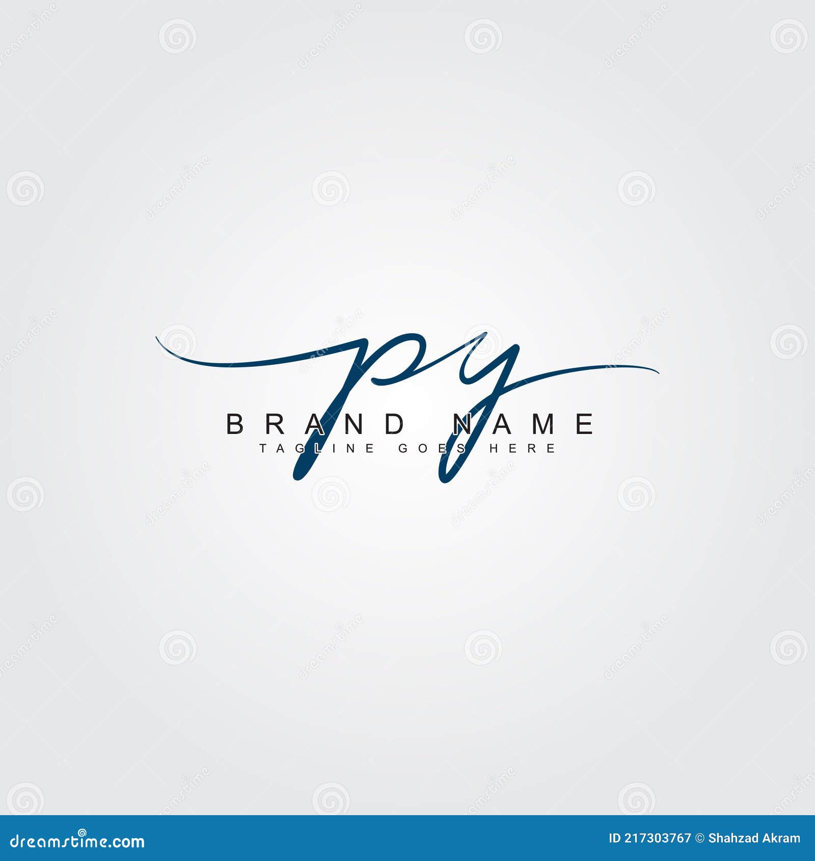 Initial Letter PY Logo - Handwritten Signature Logo Stock Vector ...