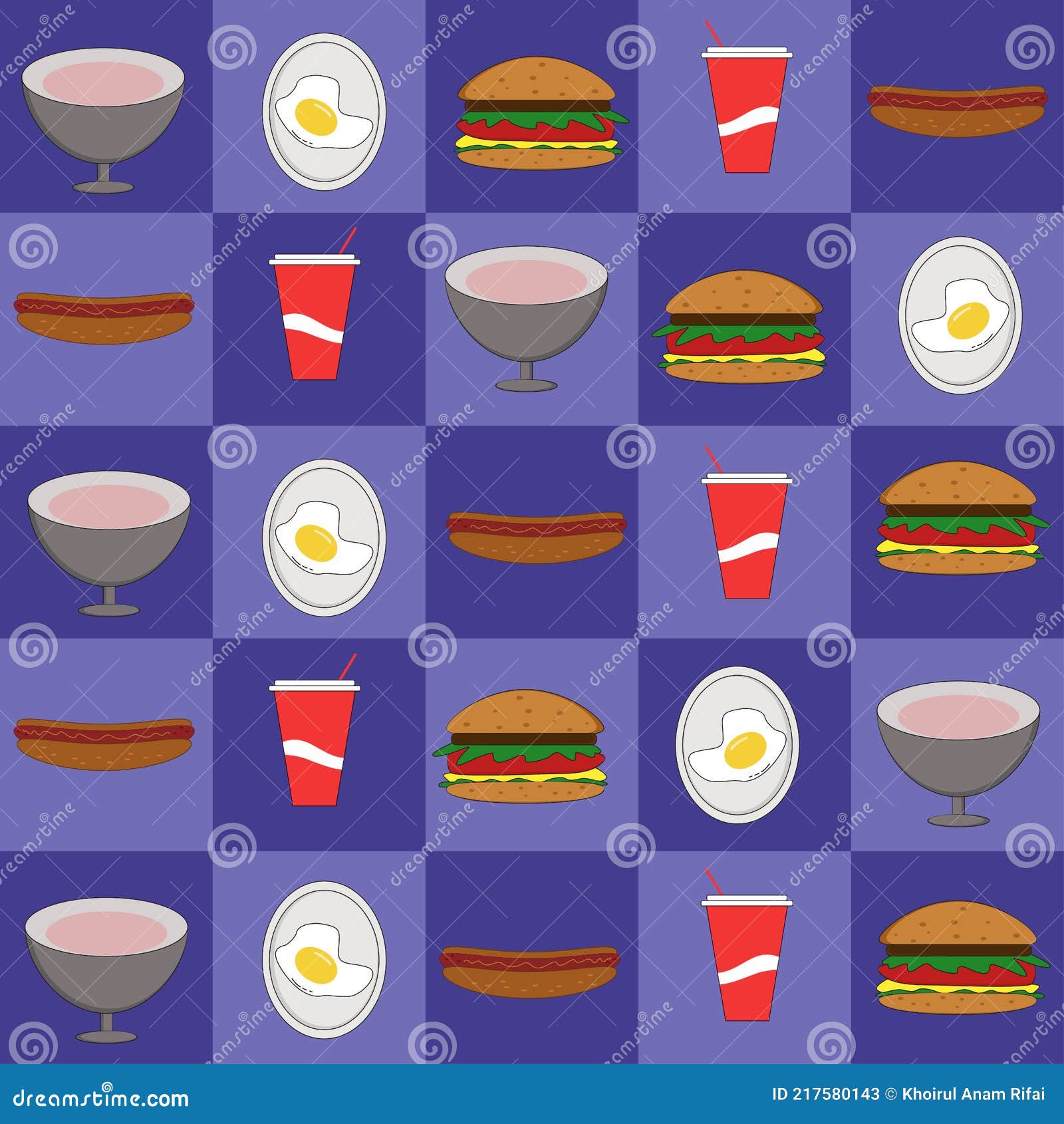 Simple food vector stock vector. Illustration of koleksi - 217580143