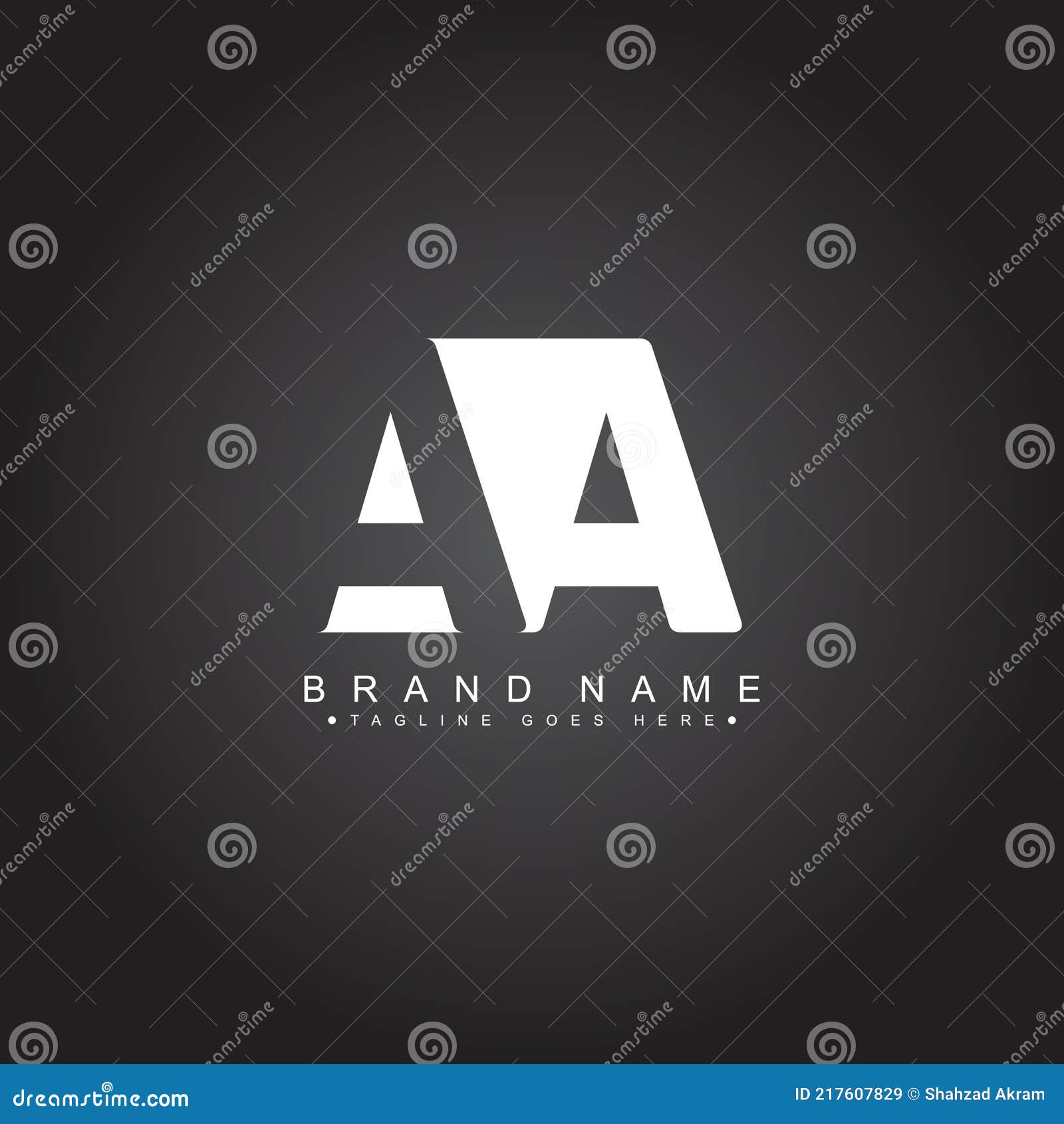 Initial Letter AA Logo - Minimal Business Logo Stock Vector ...