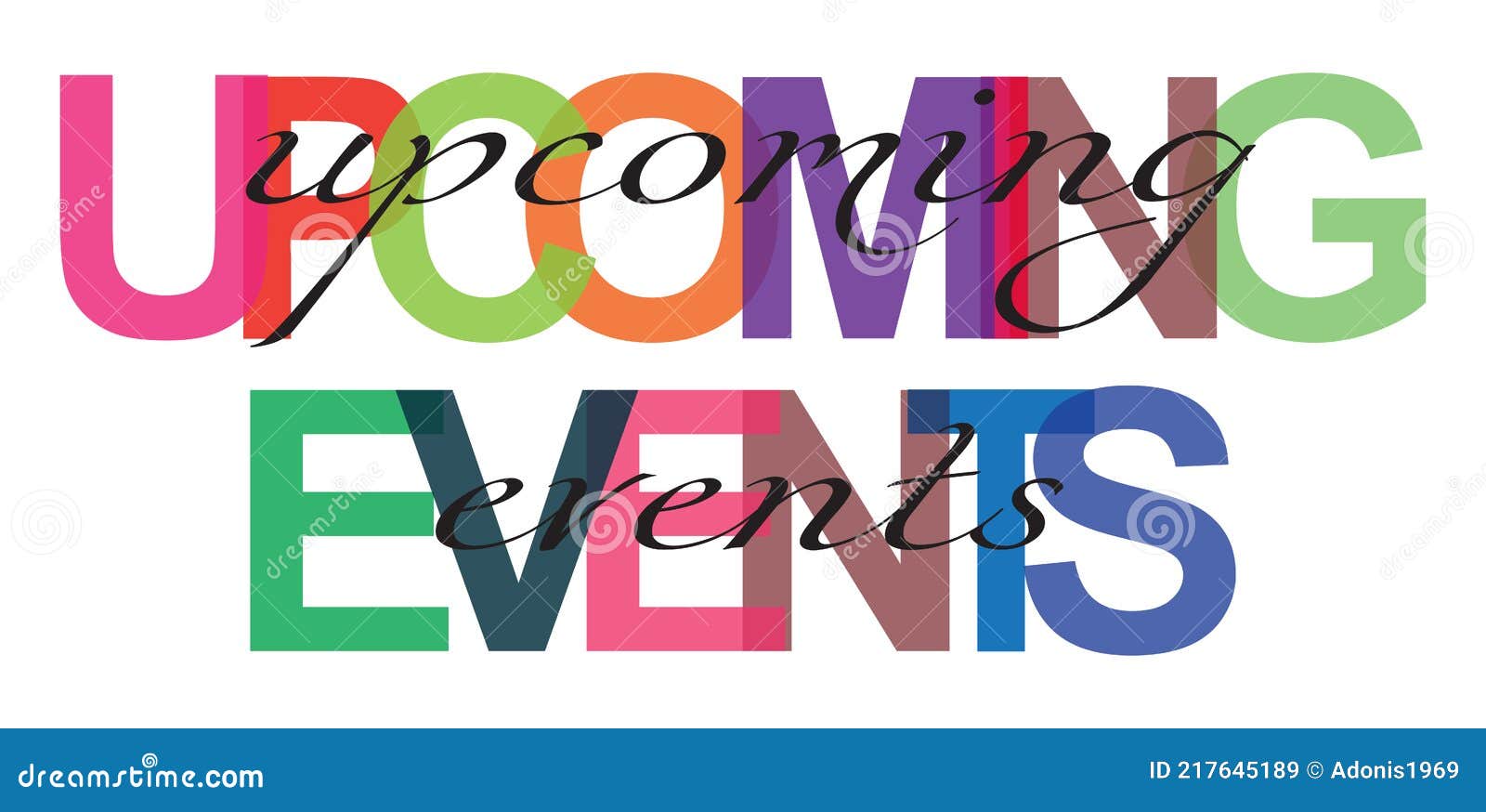 Upcoming Events Poster Background Design. Yellow Backdrop With Bright ...