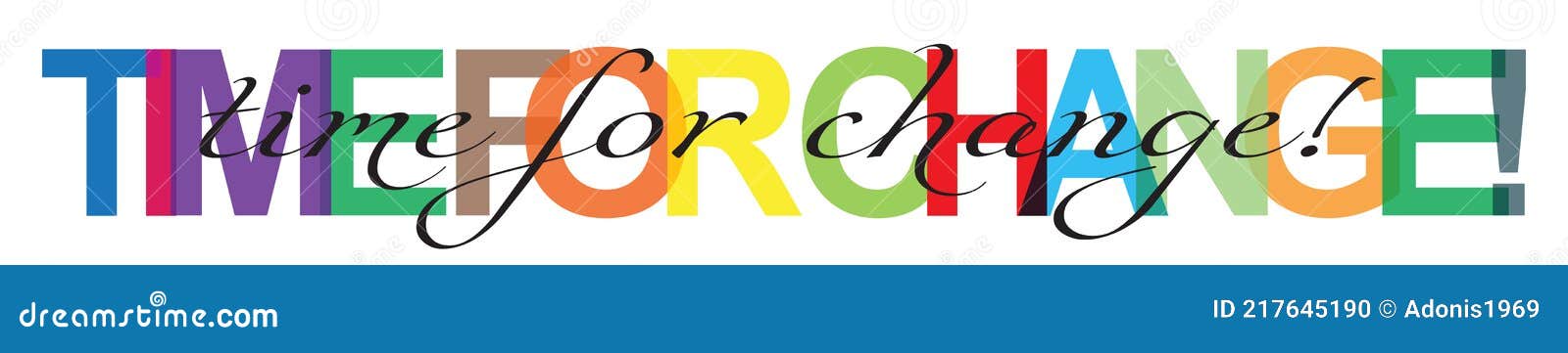 Time For Change - Cartoon Illustration On Red Chalkboard. Stock Image ...