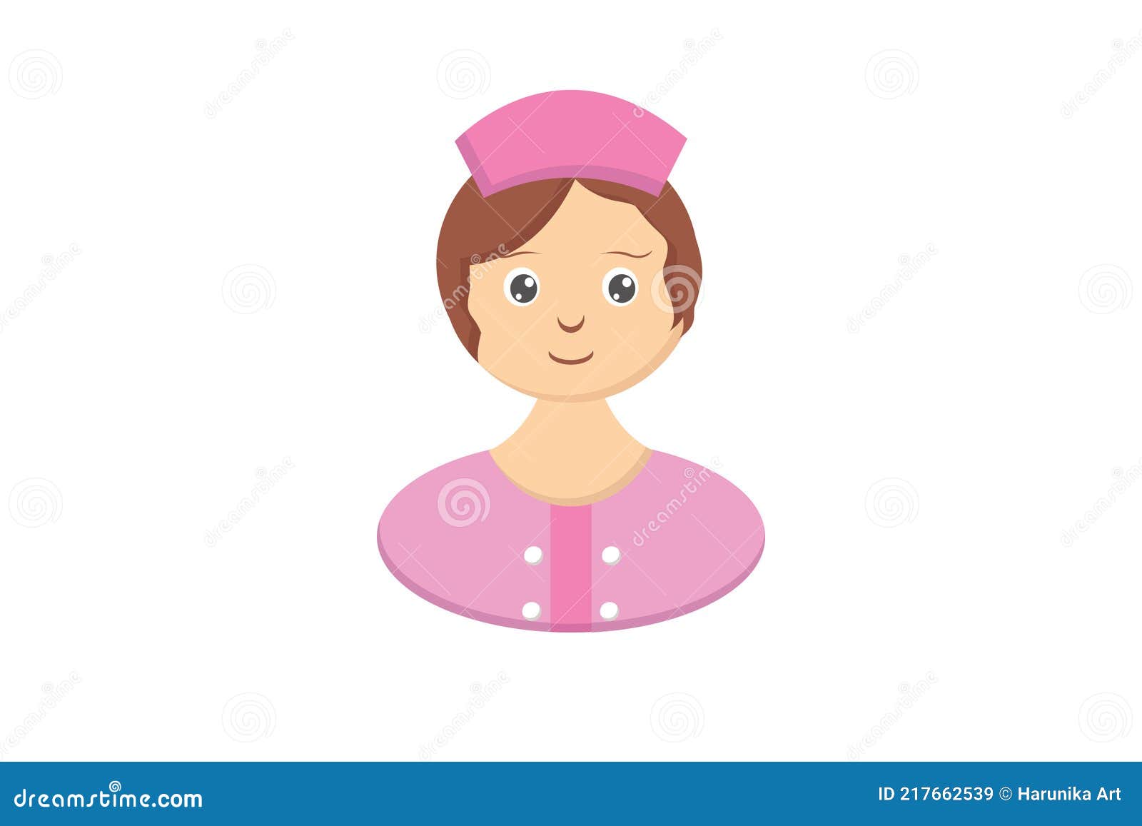 Vector Icon of Nurse Medical Staff Stock Vector - Illustration of ...