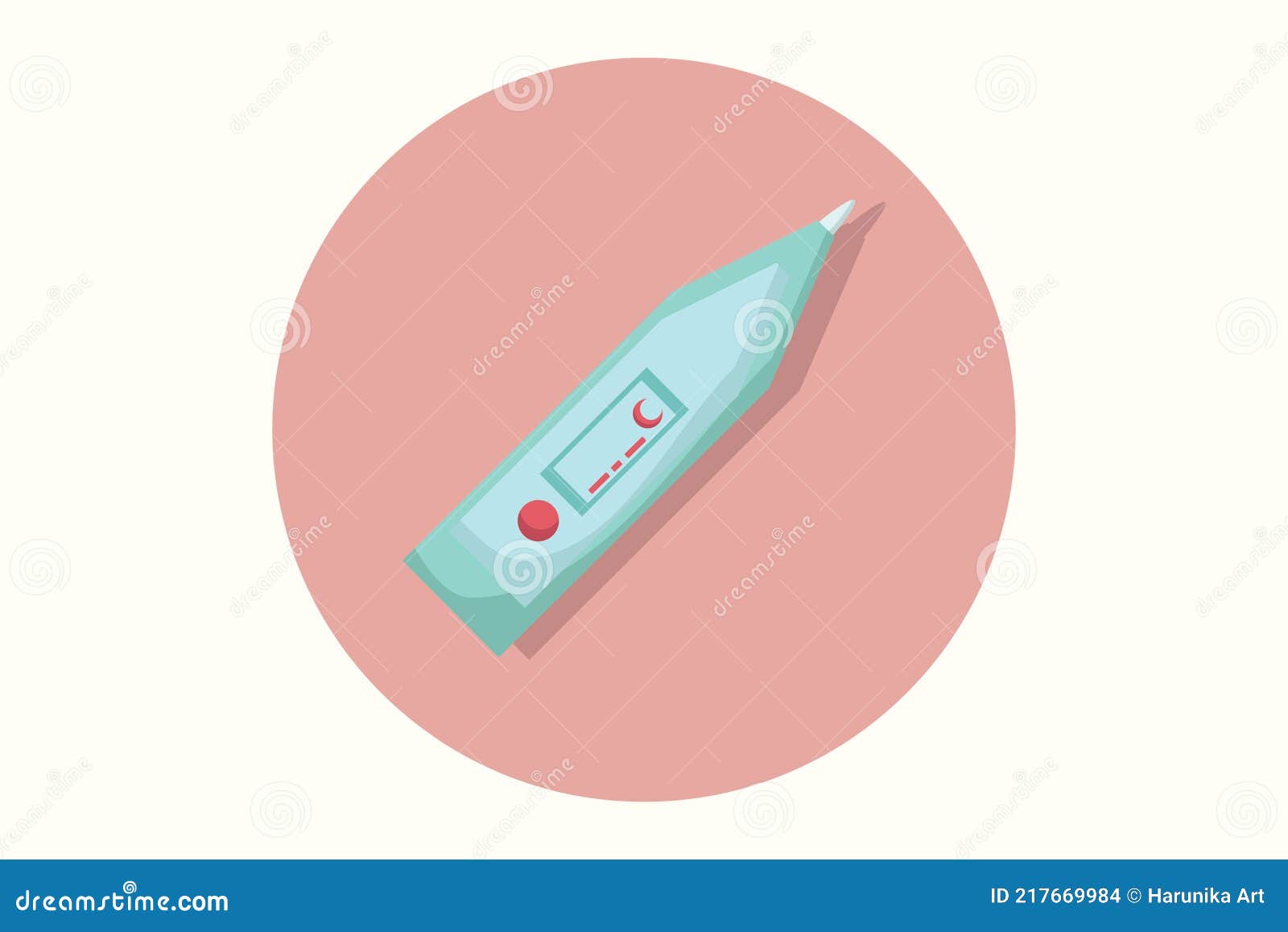 Blue Thermometer Nurse Medical Equipment Stock Vector - Illustration of ...