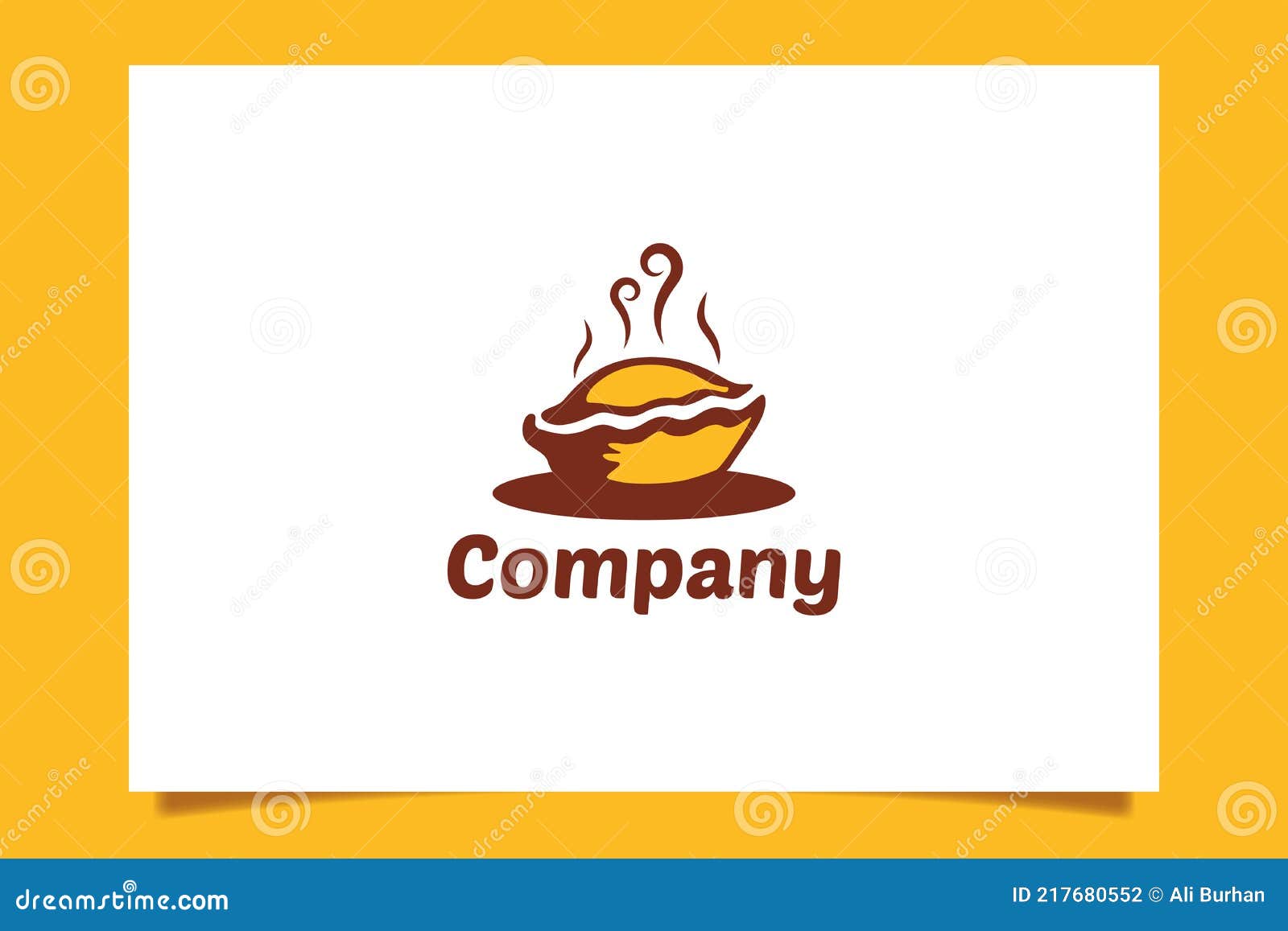 Pie logo vector stock vector. Illustration of element - 217680552