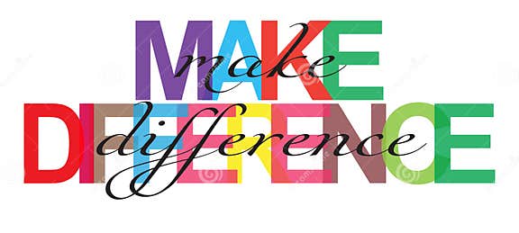 Make difference letters stock illustration. Illustration of happiness ...