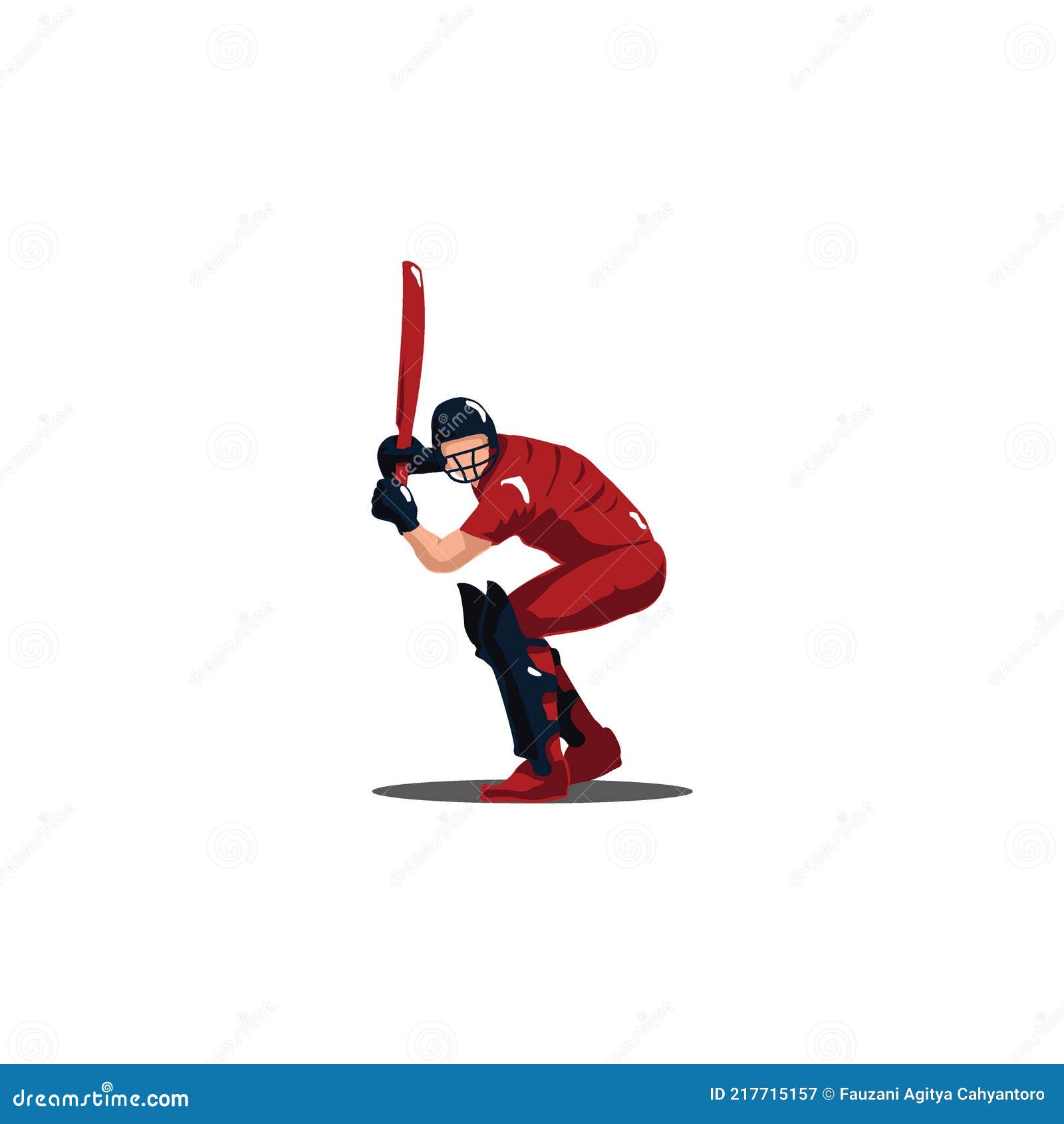 Cricket Athlete Getting Ready To Receive the Ball on Cricket Game ...