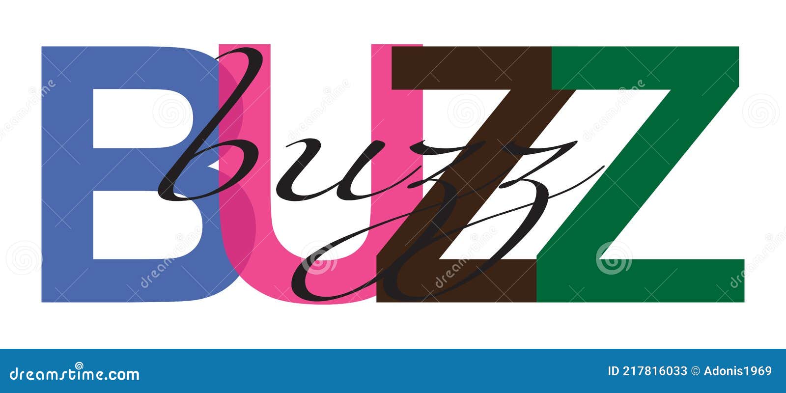 Buzz Letters Stock Image | CartoonDealer.com #217816033