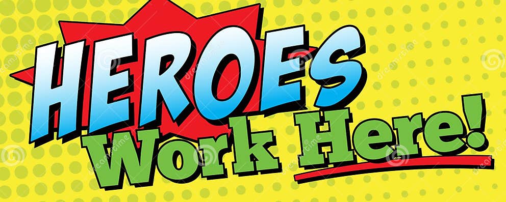 Heroes Work Here Banner | 2` X 5` Banner Template for Hospitals, First ...
