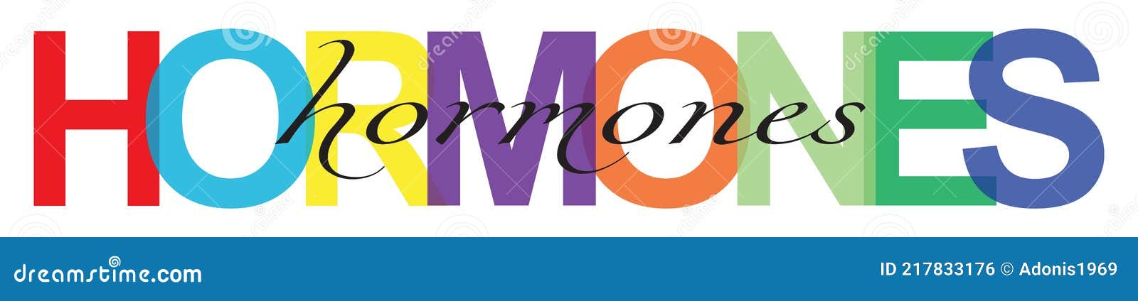 Hormones letters stock illustration. Illustration of colours - 217833176