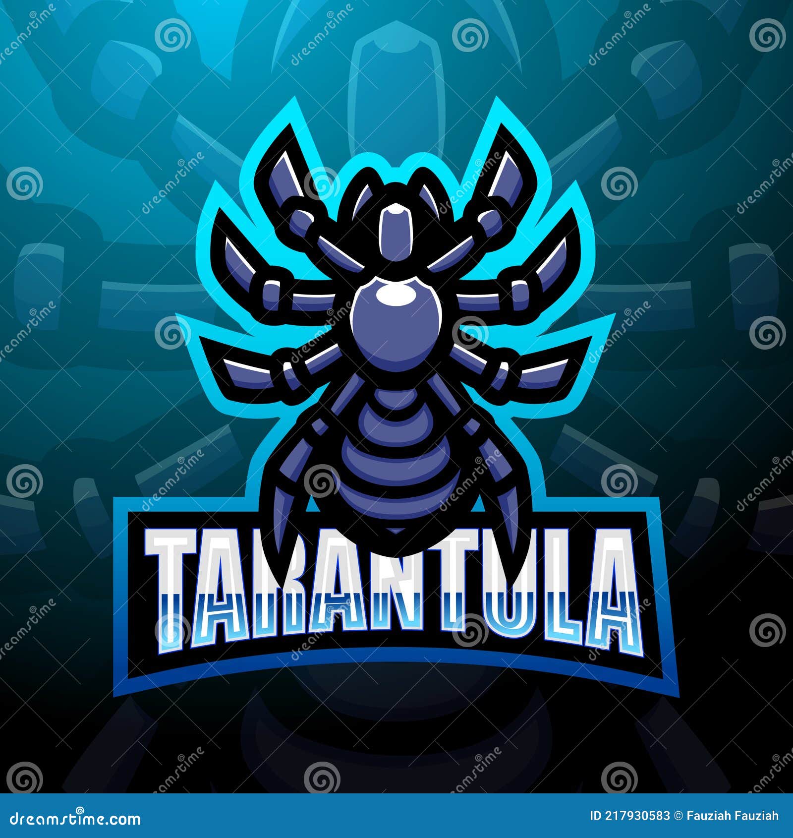 Tarantula Mascot Esport Logo Design Cartoon Vector | CartoonDealer.com ...