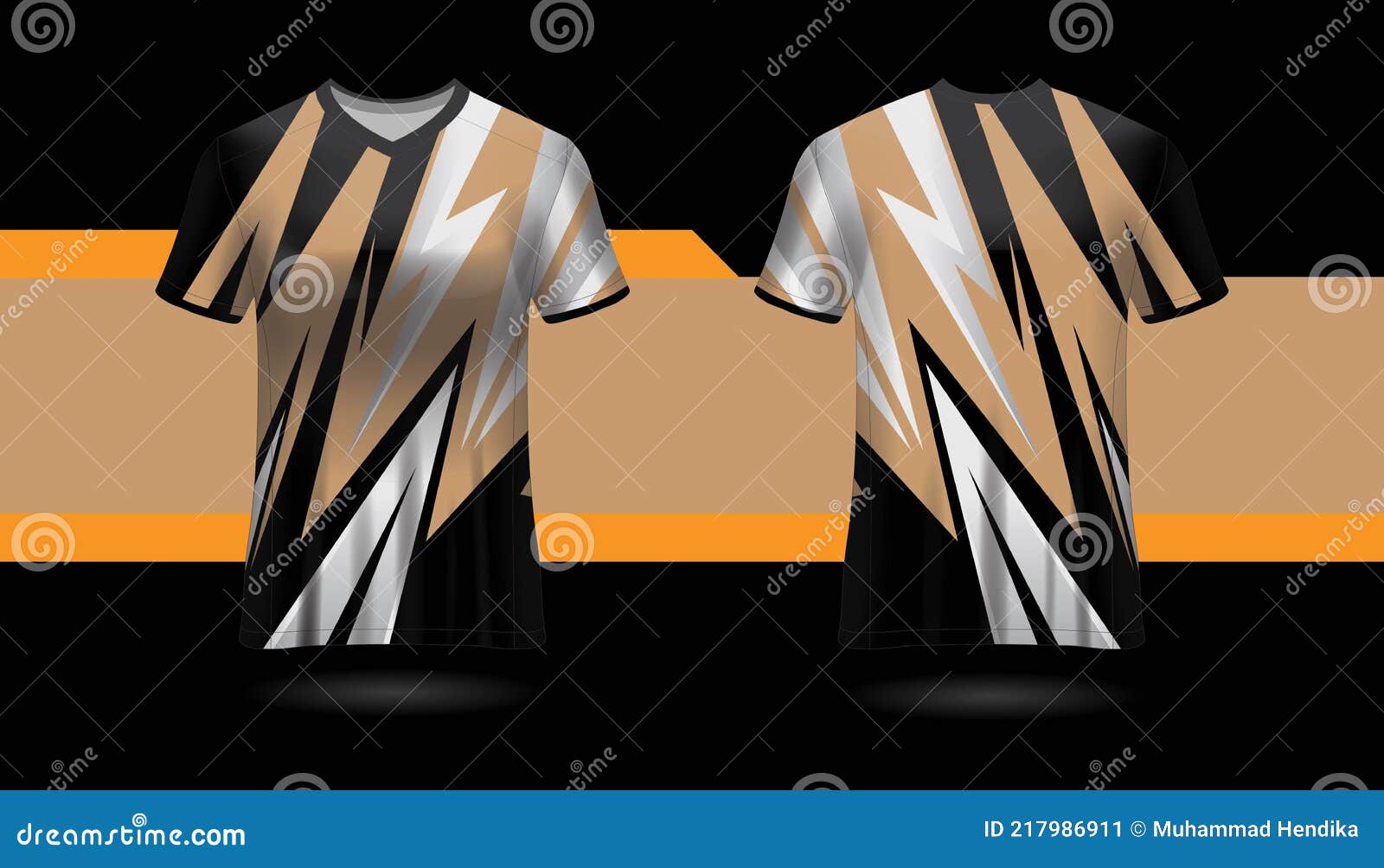 Club Shirt Design Vector. Uniform Front and Back View. Stock Vector ...
