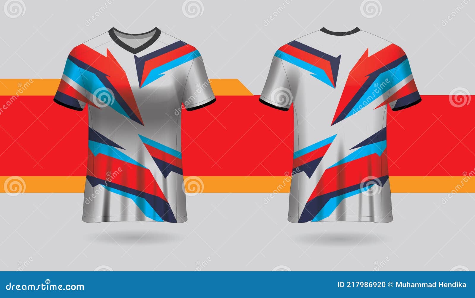 Club Shirt Design Vector. Uniform Front and Back View. Stock Vector ...