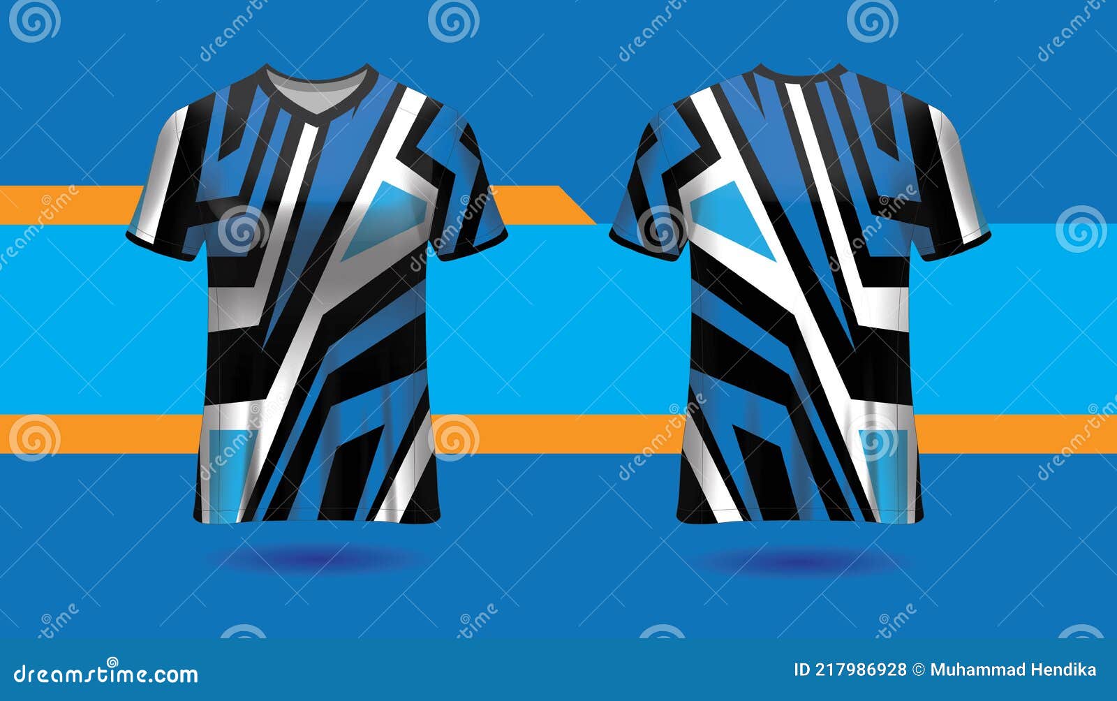 Club Shirt Design Vector. Uniform Front and Back View. Stock Vector ...