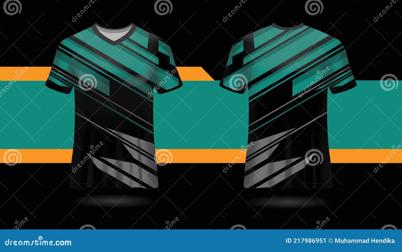 Club Shirt Design Vector. Uniform Front and Back View. Stock Vector ...
