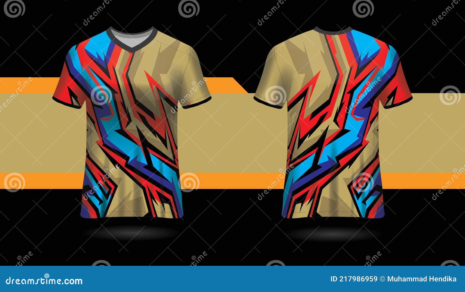 Club Shirt Design Vector. Uniform Front and Back View. Stock Vector ...