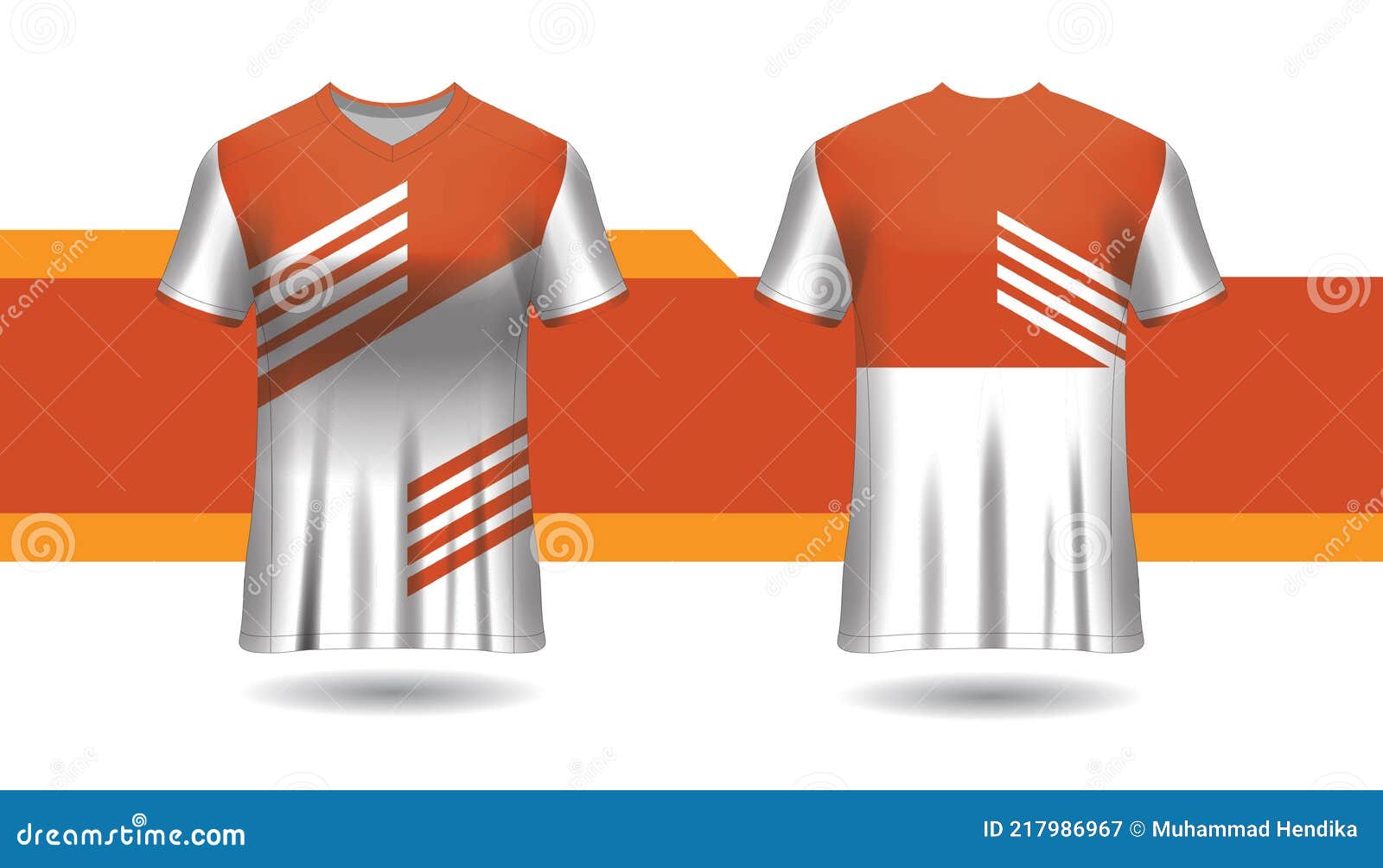 Club Shirt Design Vector. Uniform Front and Back View. Stock Vector ...