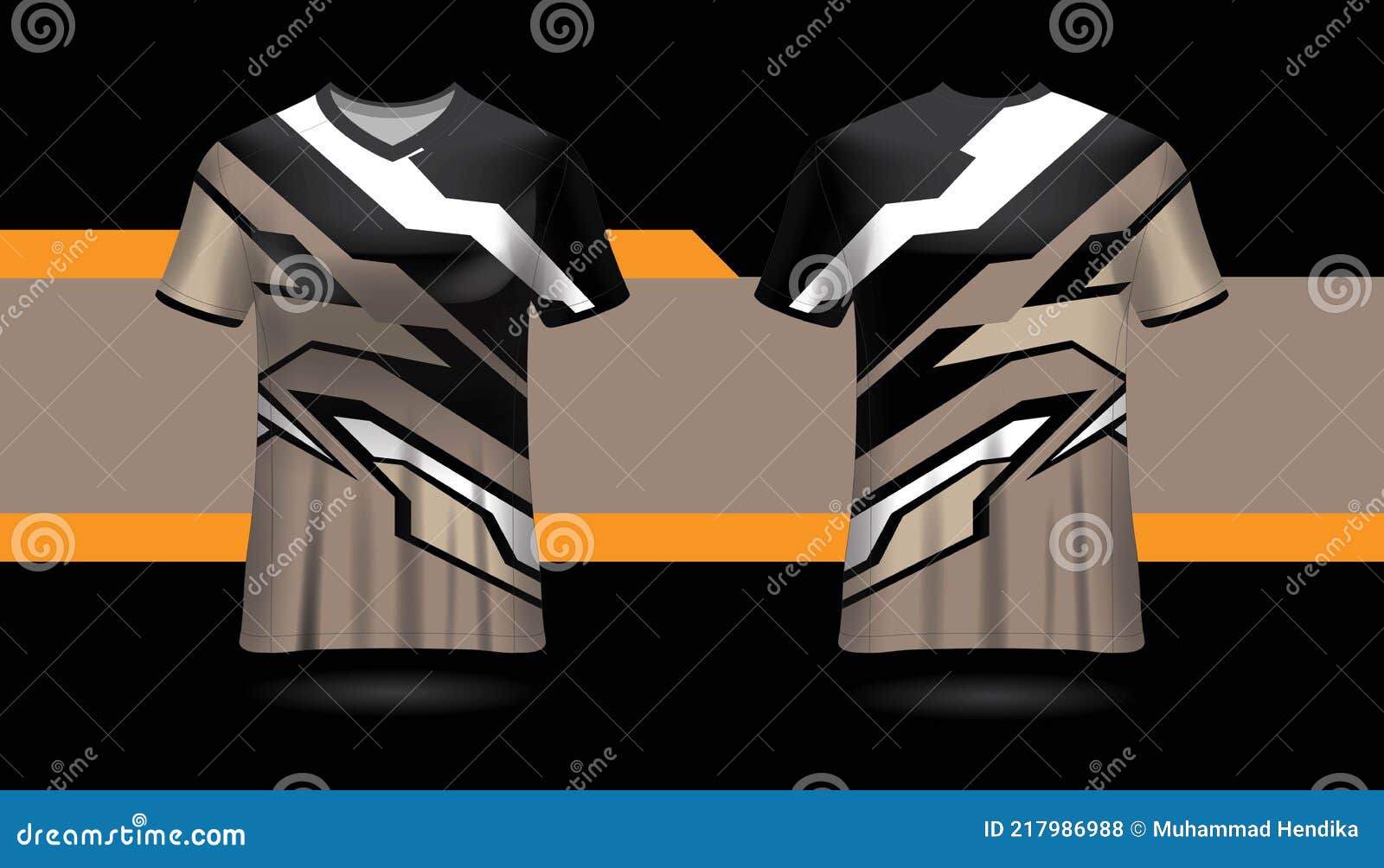 Club Shirt Design Vector. Uniform Front and Back View. Stock Vector ...