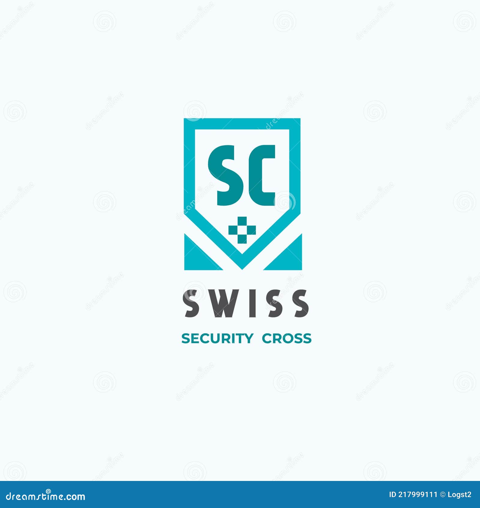 Shield Vector Logo. Cyber Security Emblem. Vector Stock Vector ...