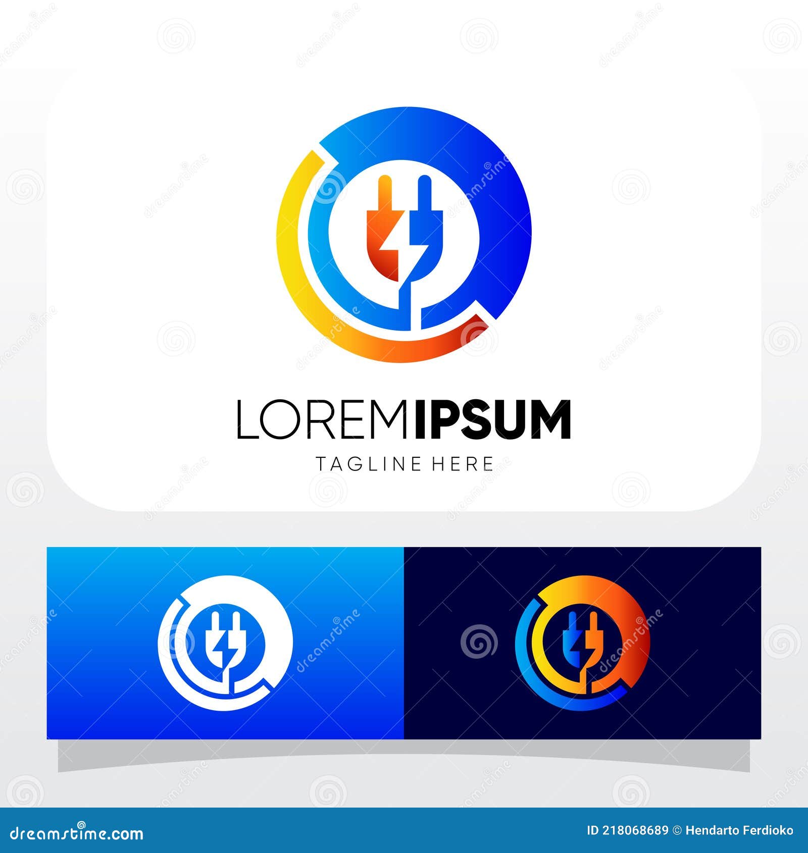 Letter O Power Jack Lightning Electric Logo Design Vector Graphic Stock ...