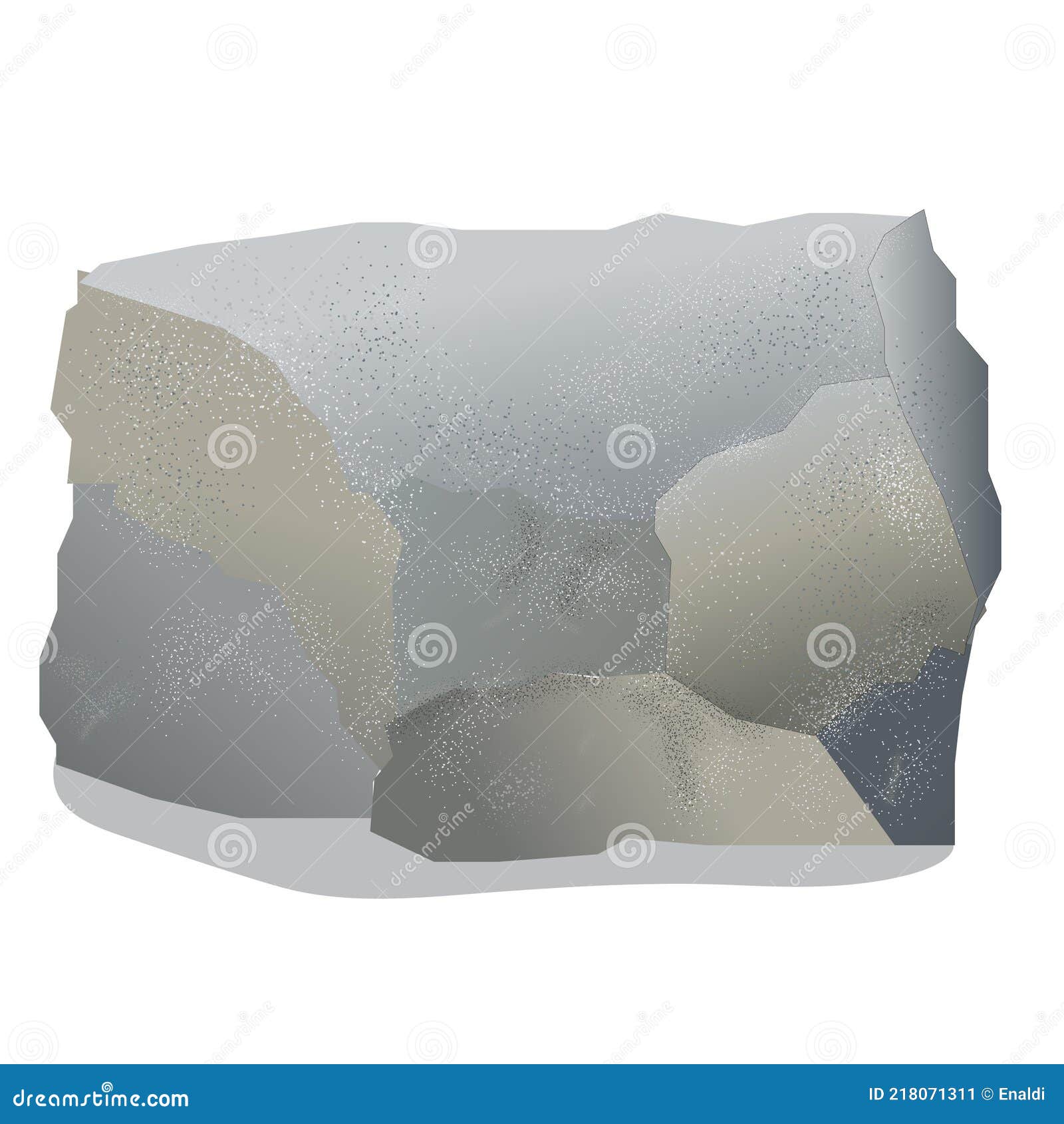 Realistic Rock and Stone Design Element Stock Vector - Illustration of ...