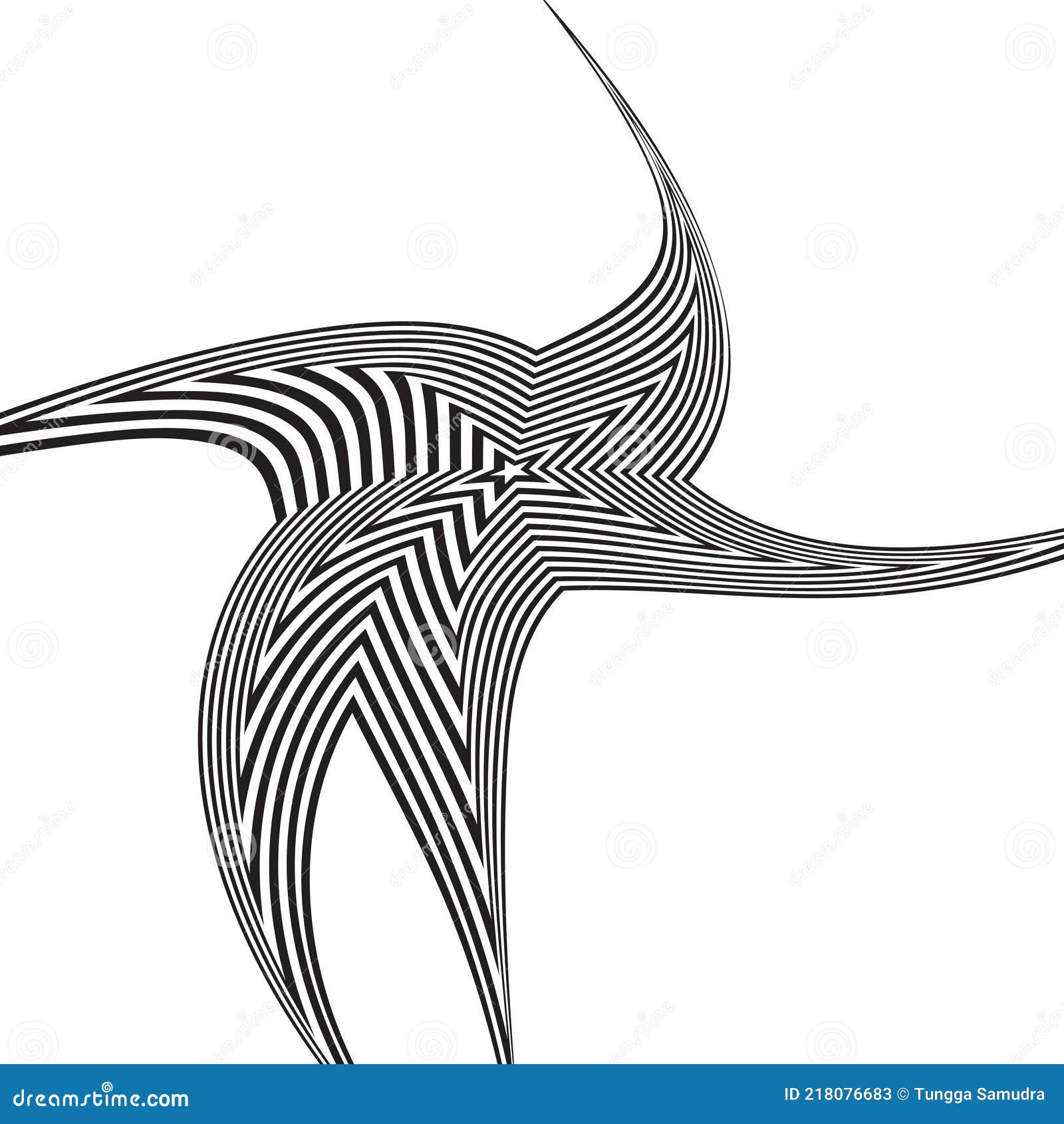 Star Optical Illusion Graphic Vector Design for Psychology Test Stock ...