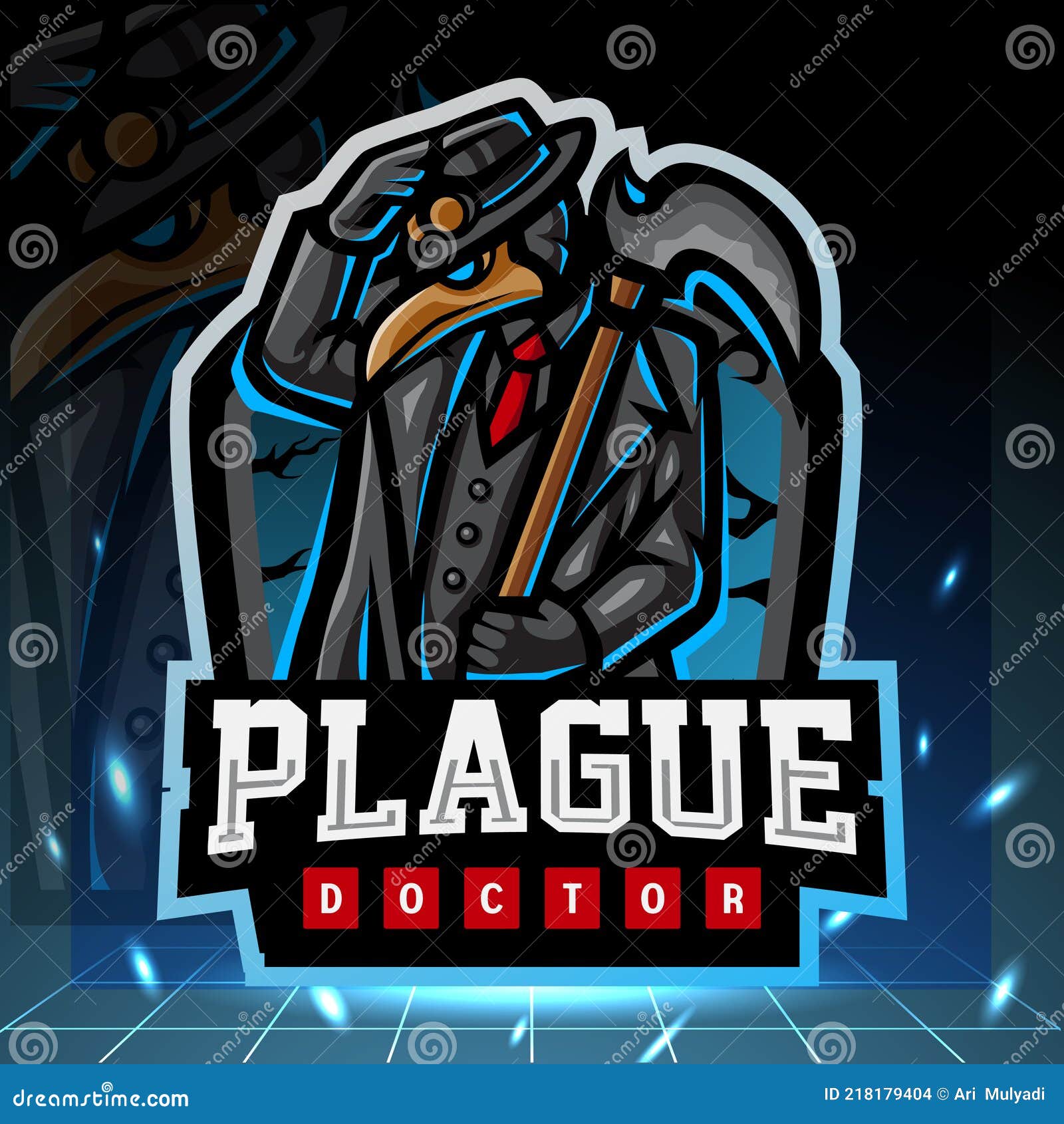 Doctor Plague Mascot. Esport Logo Design Stock Vector - Illustration of ...