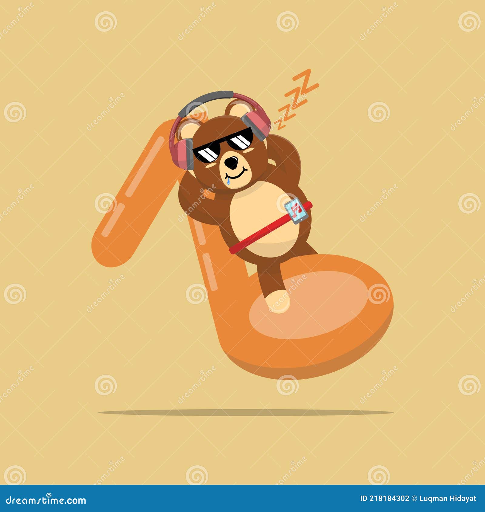 PrintIllustration Vector Graphic Cartoon Character Of Cute Fox Driving ...