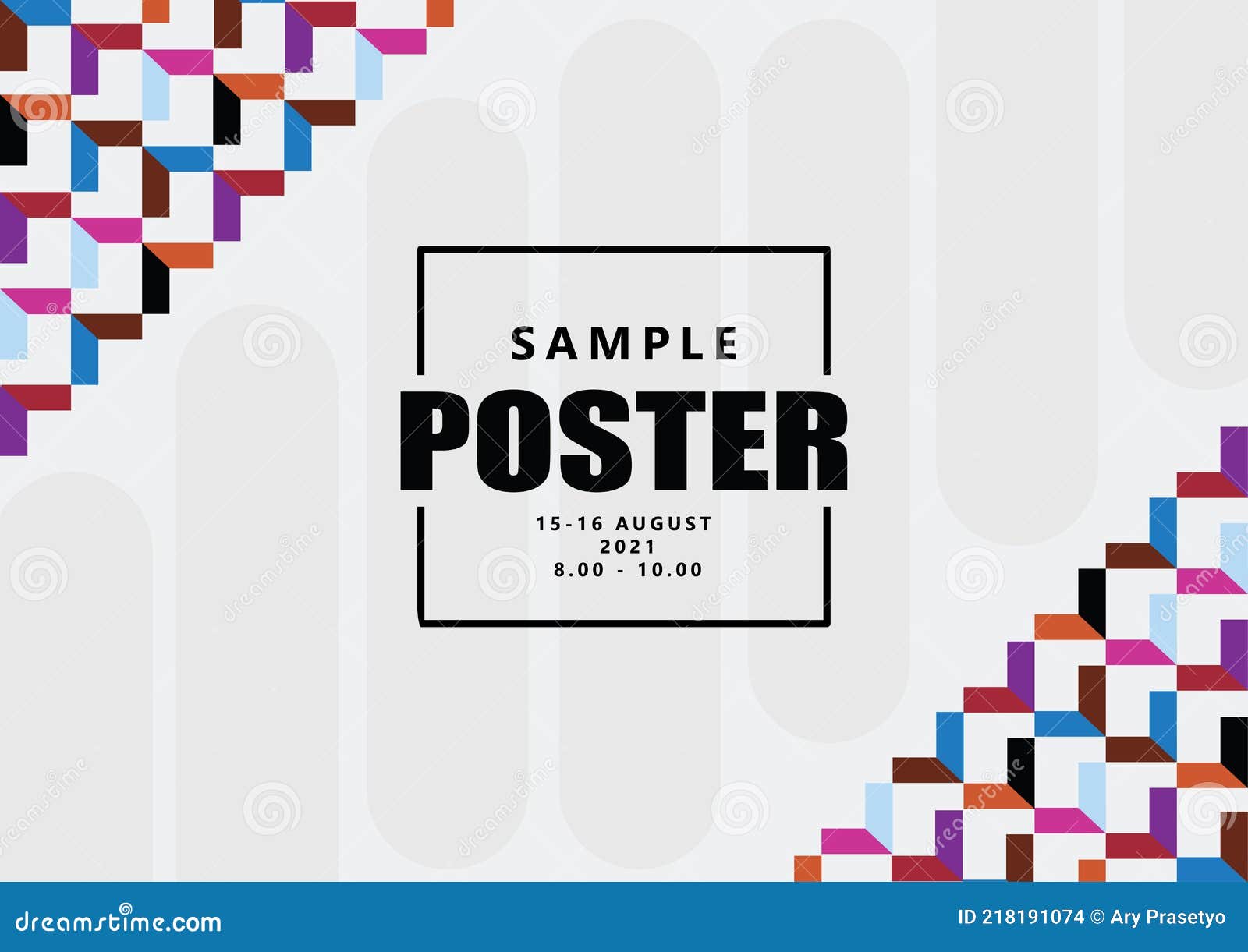 Colorful Rectangle Abstract Background Stock Vector - Illustration of ...