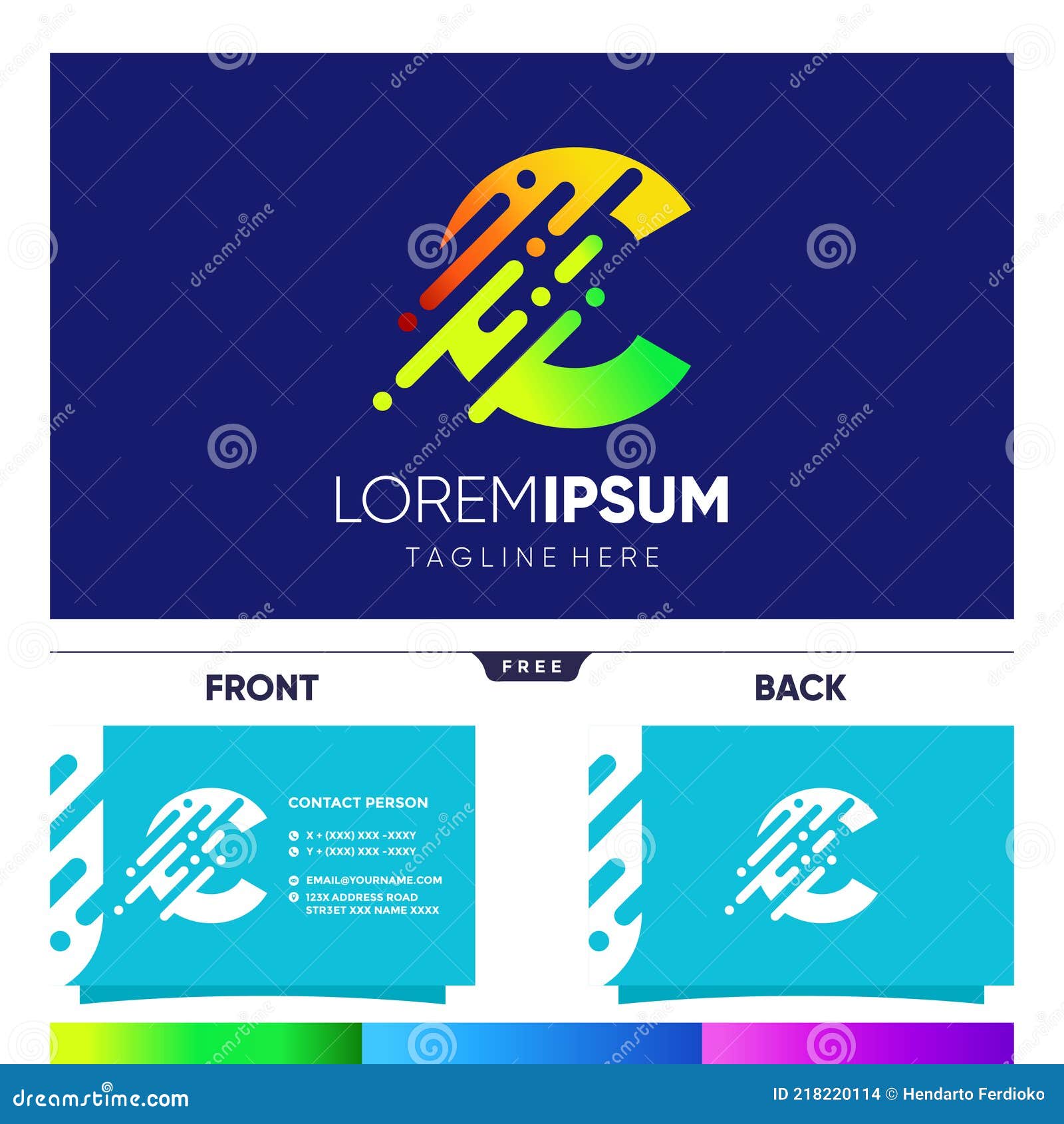 Initial C Letter Tech Logo Design and Business Card Vector Graphic ...