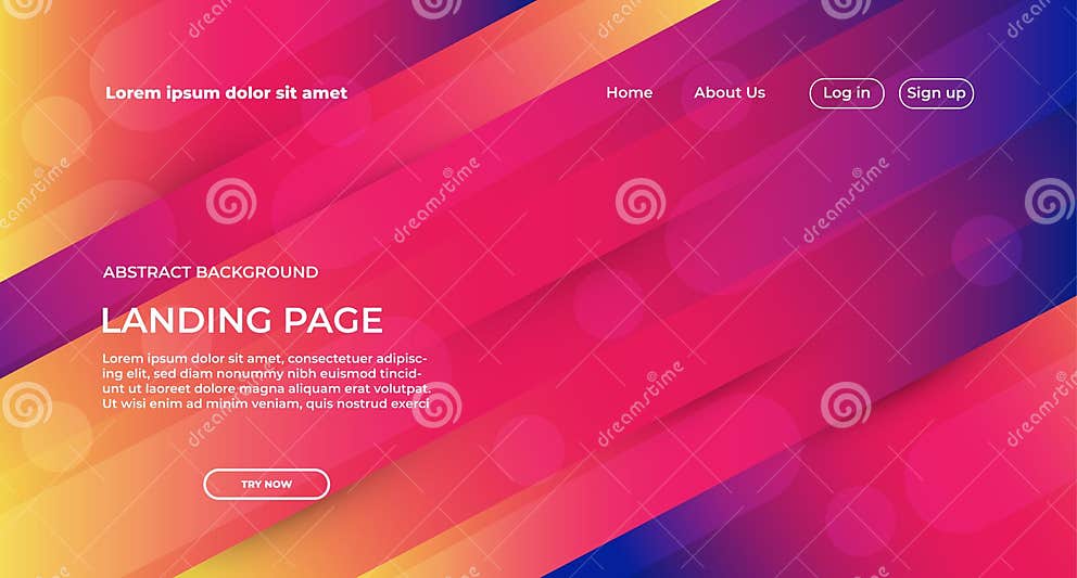 Abstract Modern Website Background. Landing Page Background Stock ...
