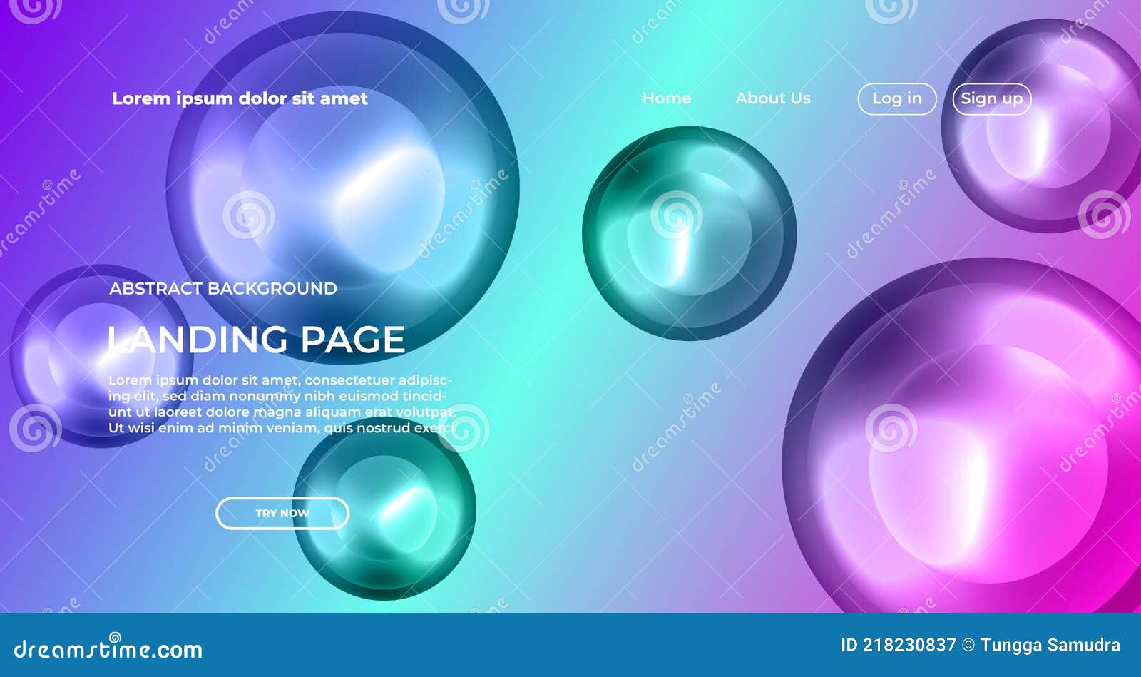 Abstract Modern Website Background. Landing Page Background Stock ...