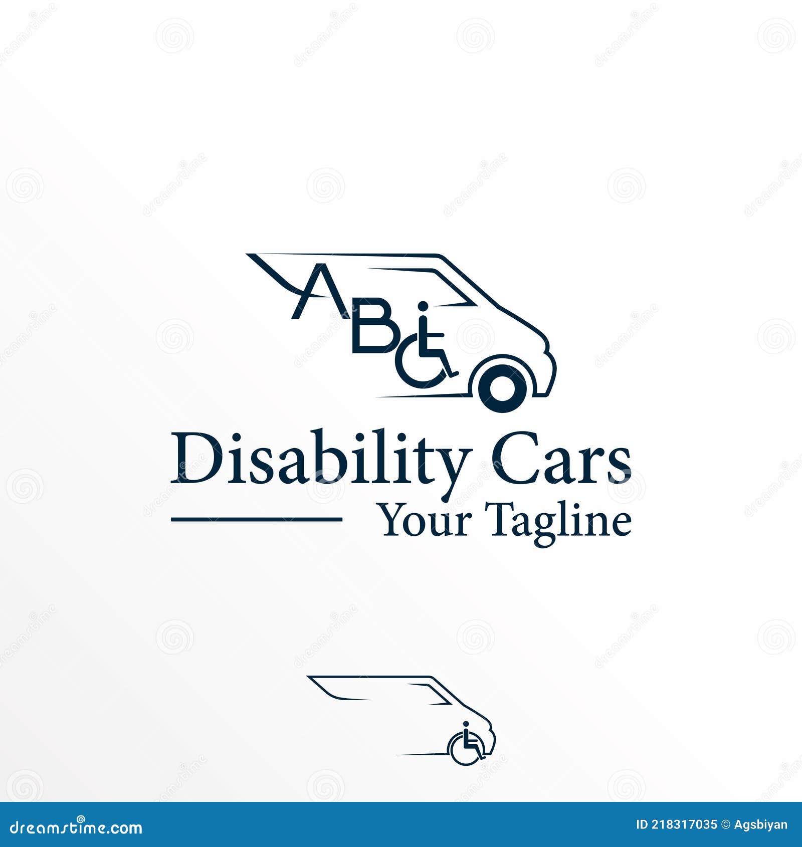Vans Car Logo Free Vector Stock. Wheelchair Abstract Design Concept ...
