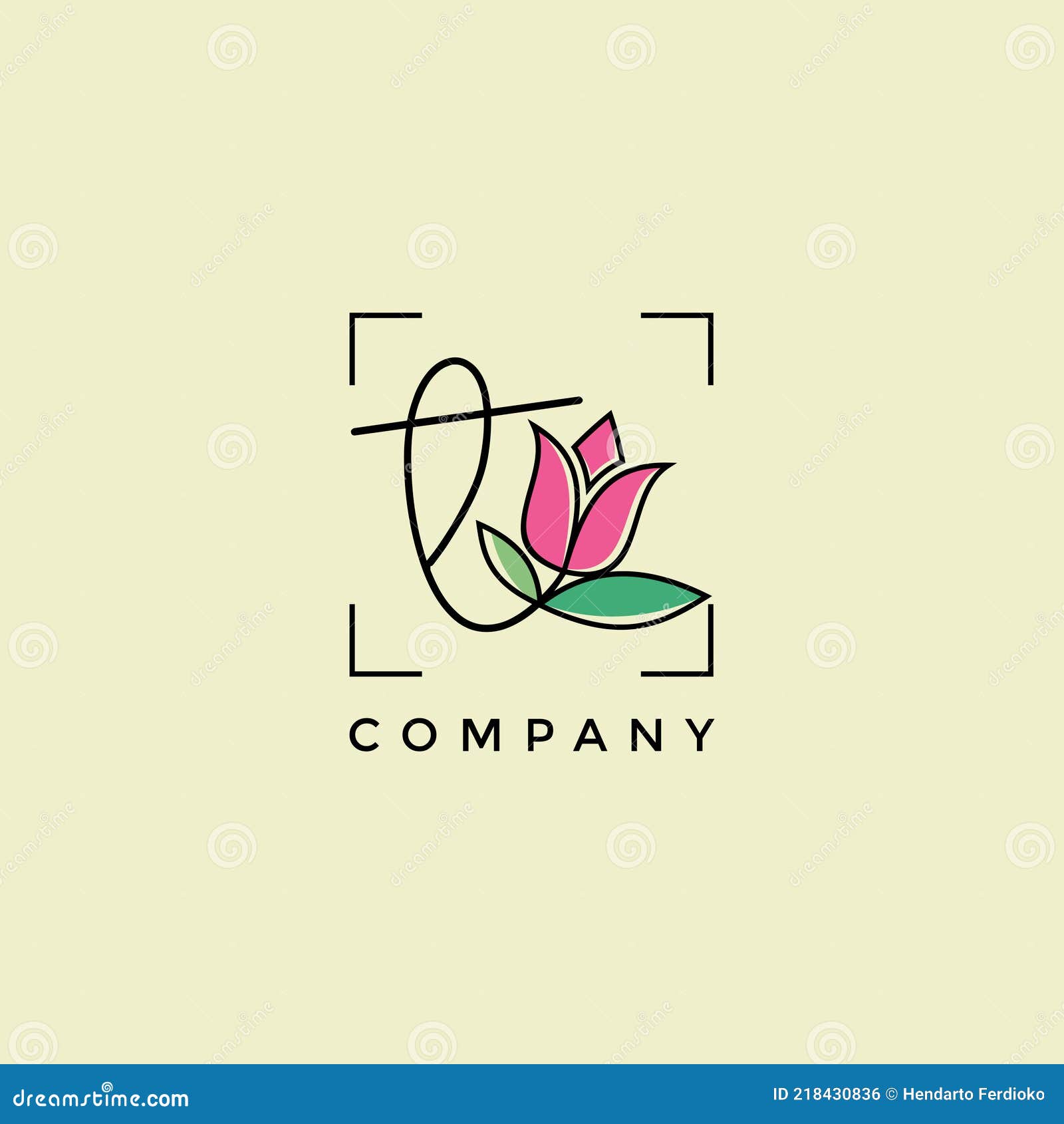 Letter T Beautiful Flower Logo Design Vector Graphic Stock Vector ...