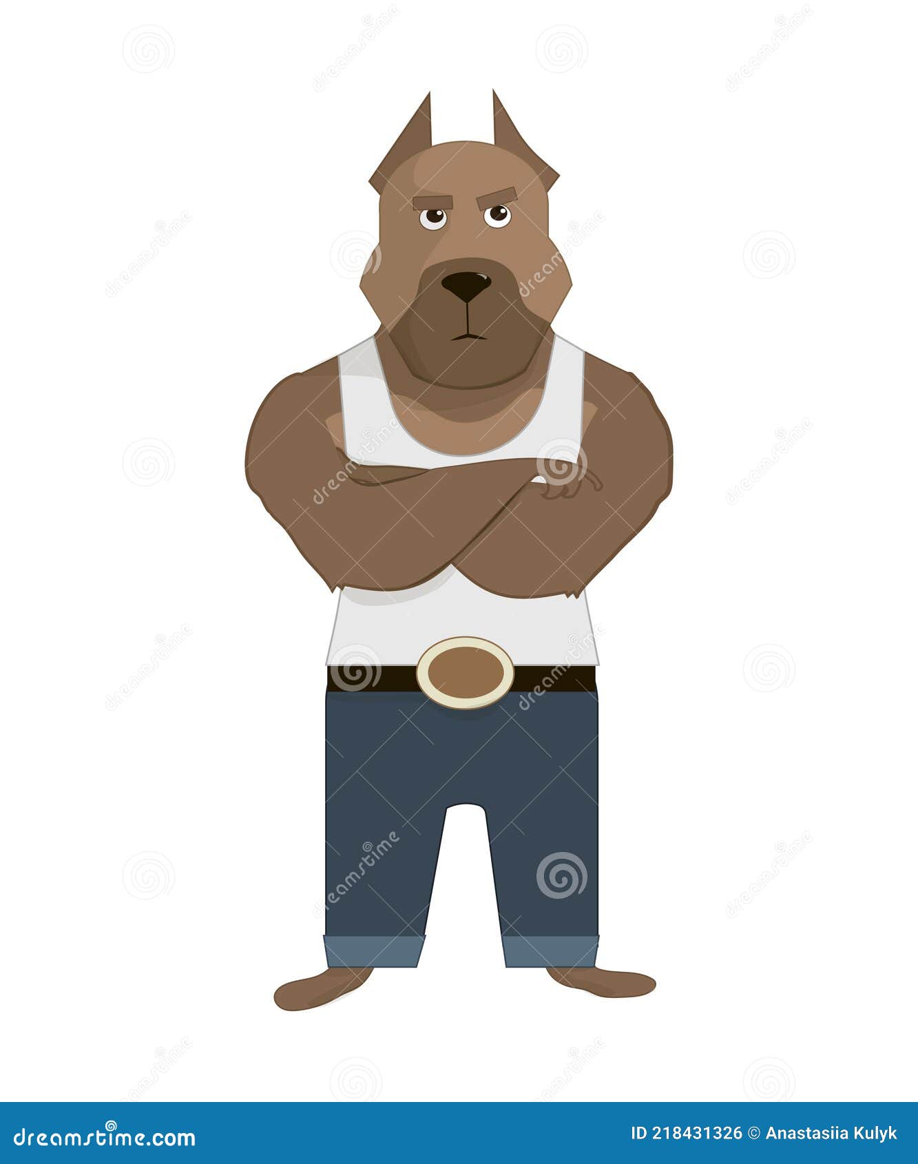 Dog Mascot in Urban Hip-hop Style. Pit-bull Rapper Stock Vector ...