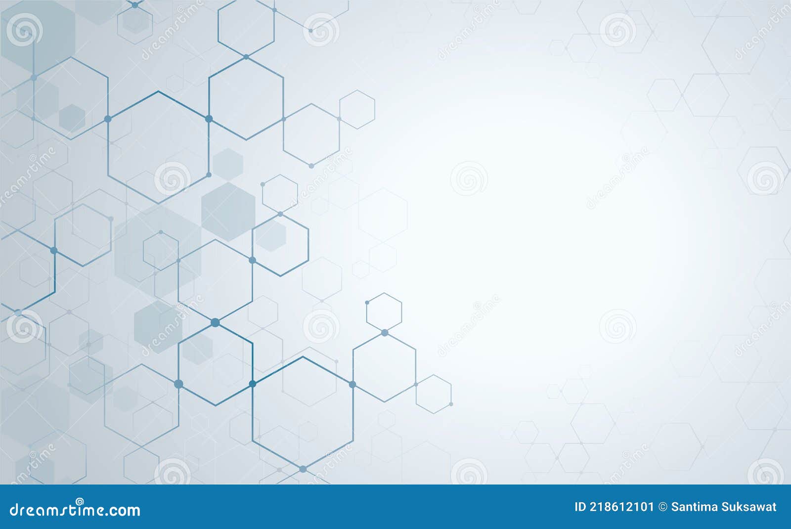 The Shape of Hexagon Concept Design Abstract Technology Background ...