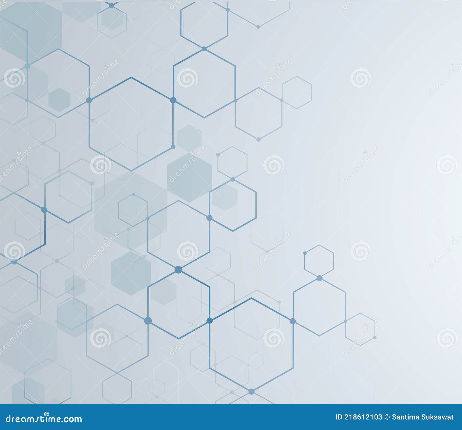 The Shape of Hexagon Concept Design Abstract Technology Background ...