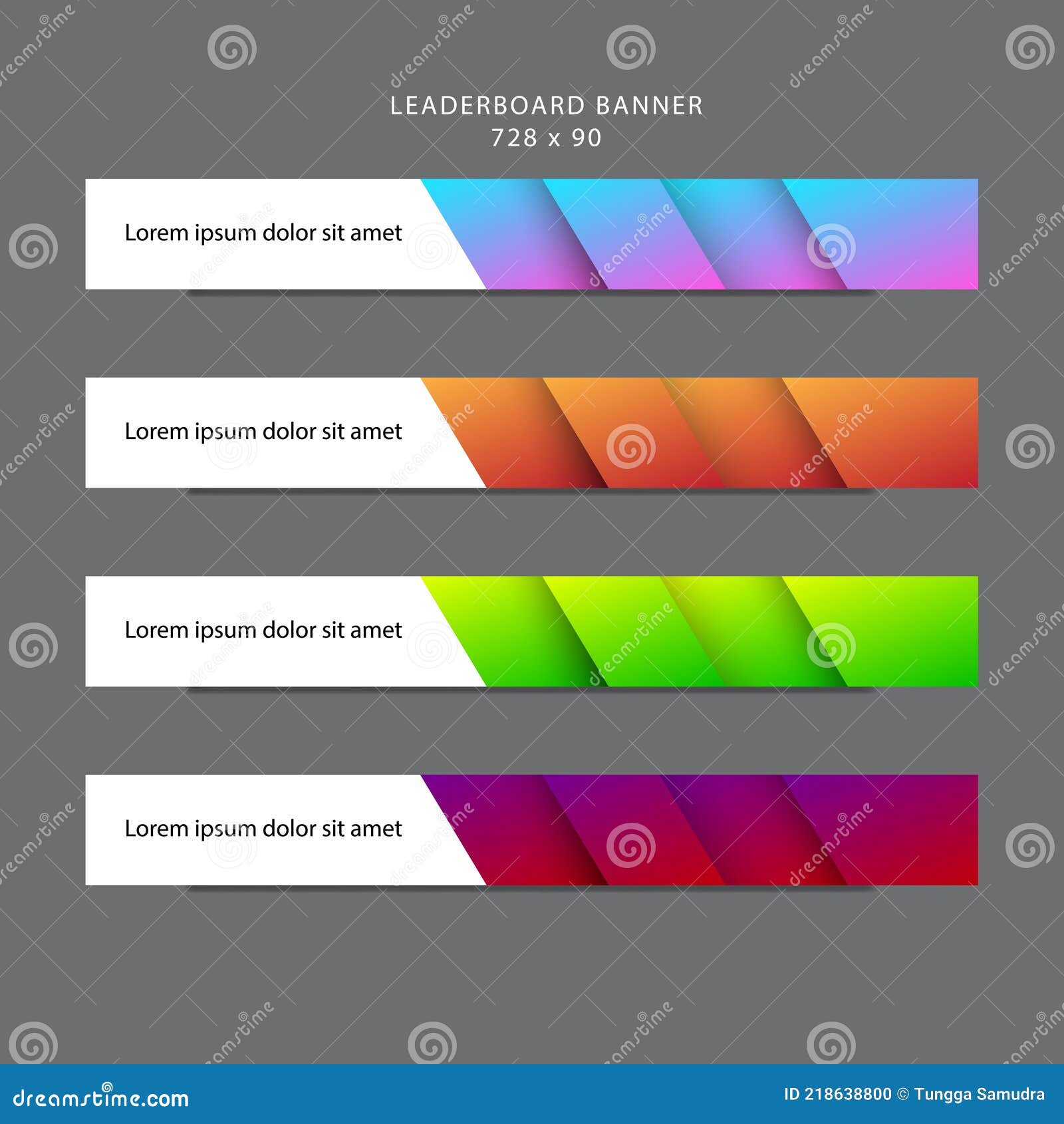 Leaderboard Banner. Abstract Modern Web Banner Template Design Stock ...