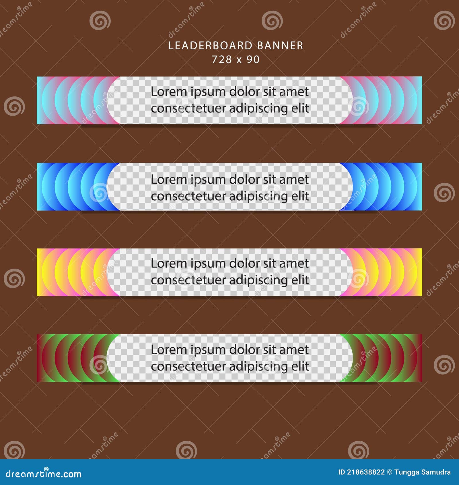 Leaderboard Banner. Abstract Modern Web Banner Template Design Stock ...