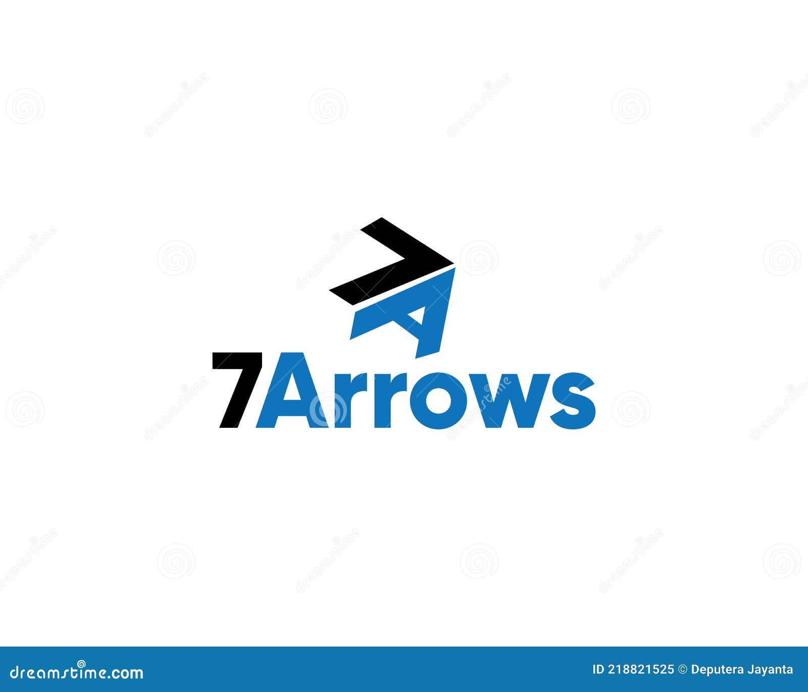 7 Arrows logo stock vector. Illustration of logo, print - 218821525