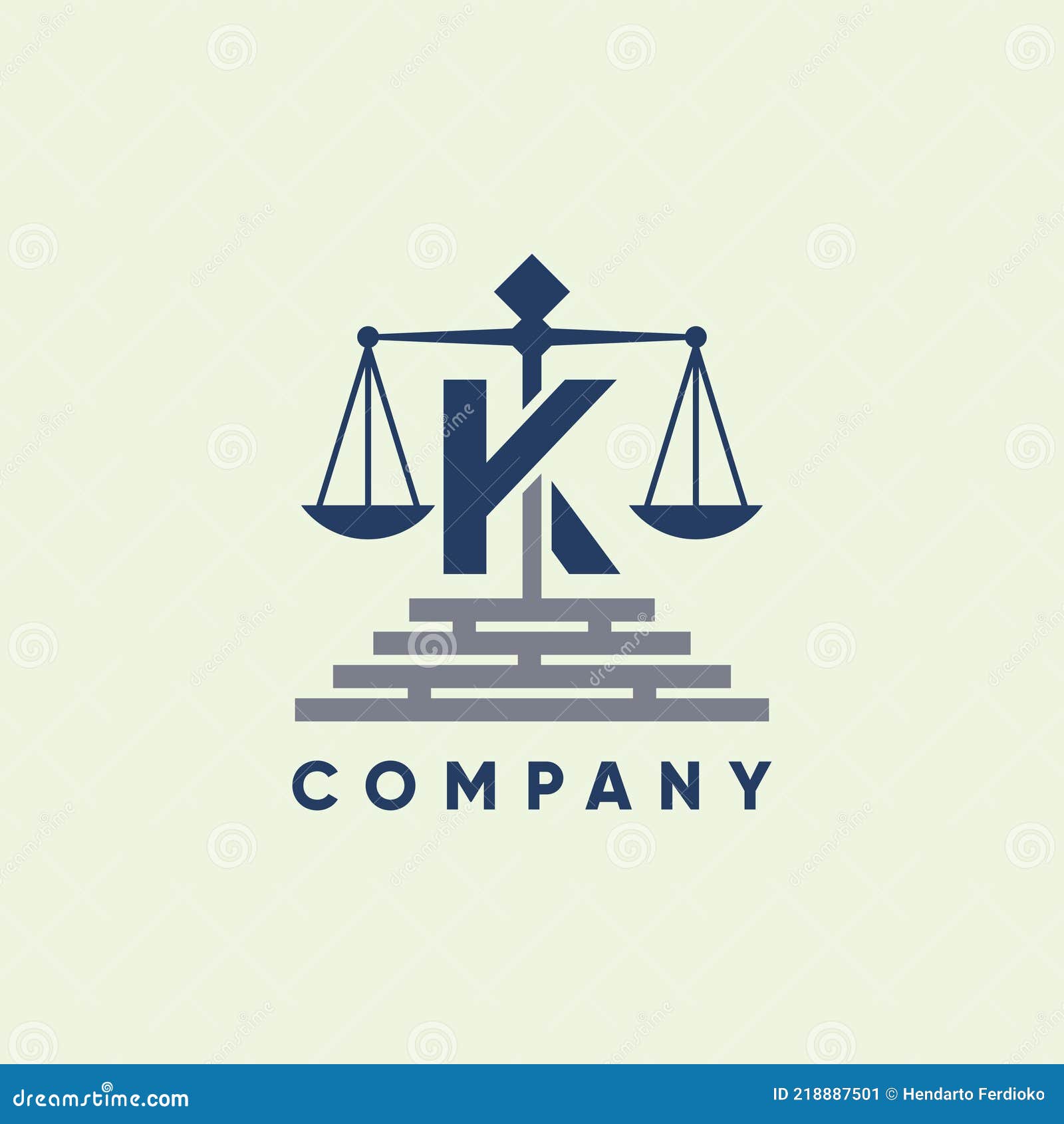 Letter K Legal Firm Law and Attorney Logo Design Vector Graphic Stock ...