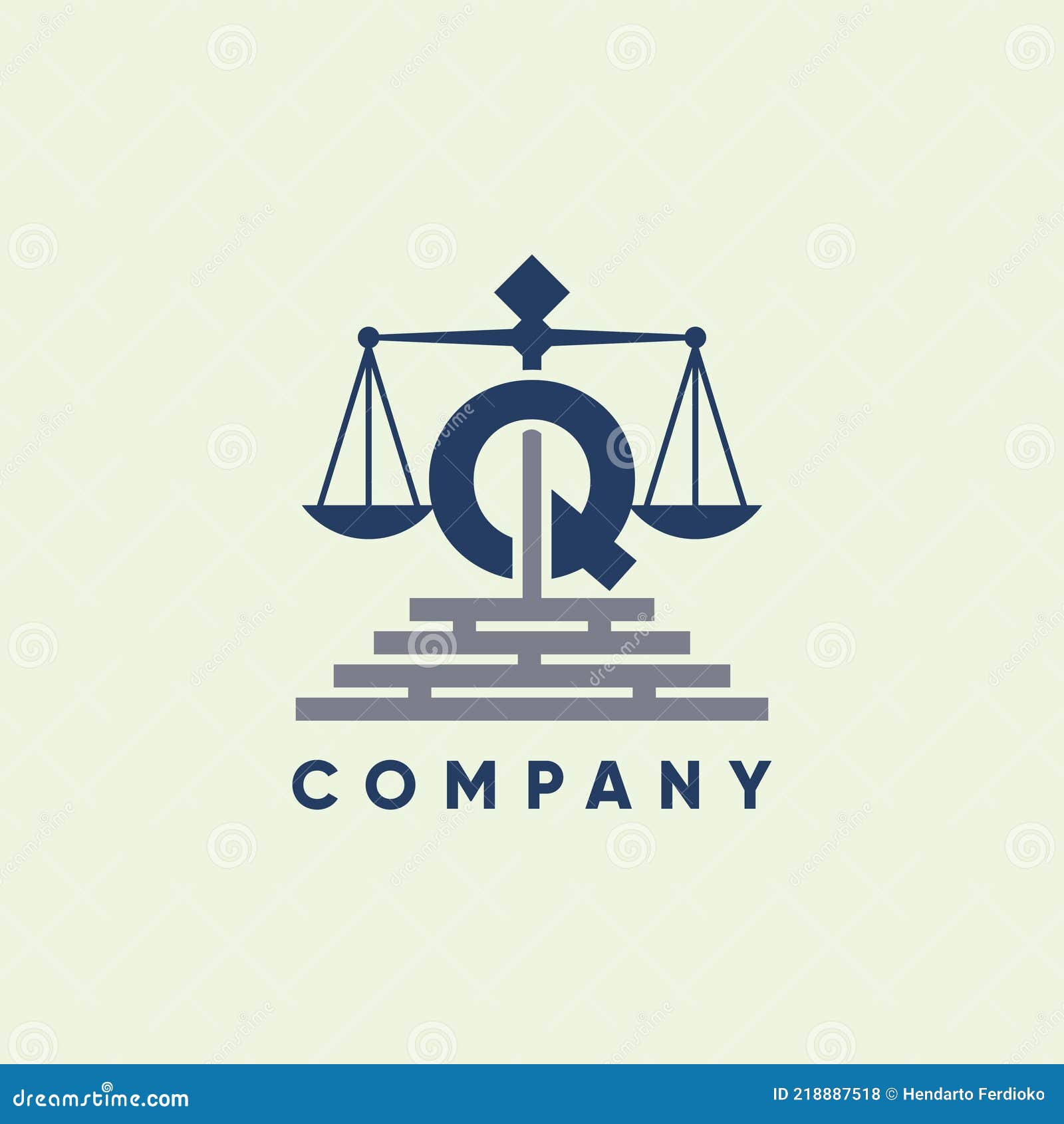 Letter Q Legal Firm Law and Attorney Logo Design Vector Graphic Stock ...