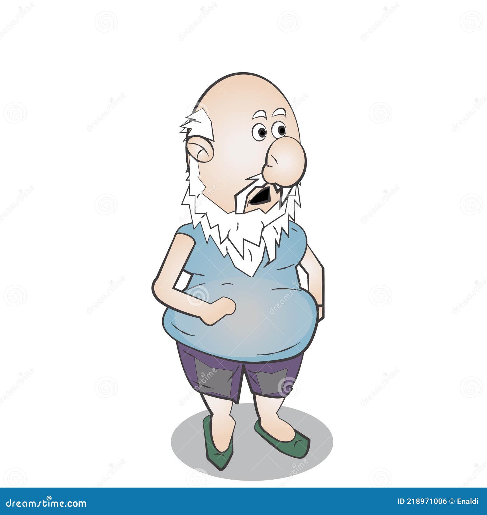 Grandpa Cartoon Character and Illustration Stock Vector - Illustration ...
