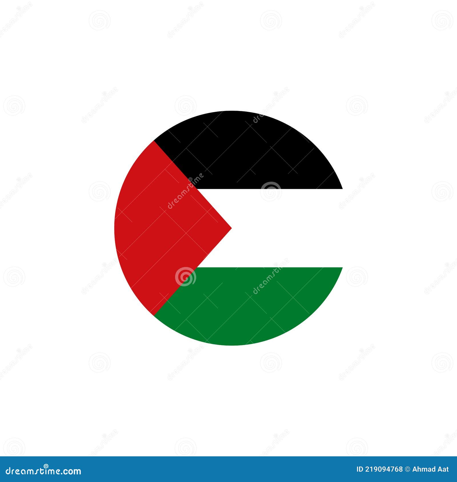National Palestine Flag, Official Colors and Proportion Correctly ...