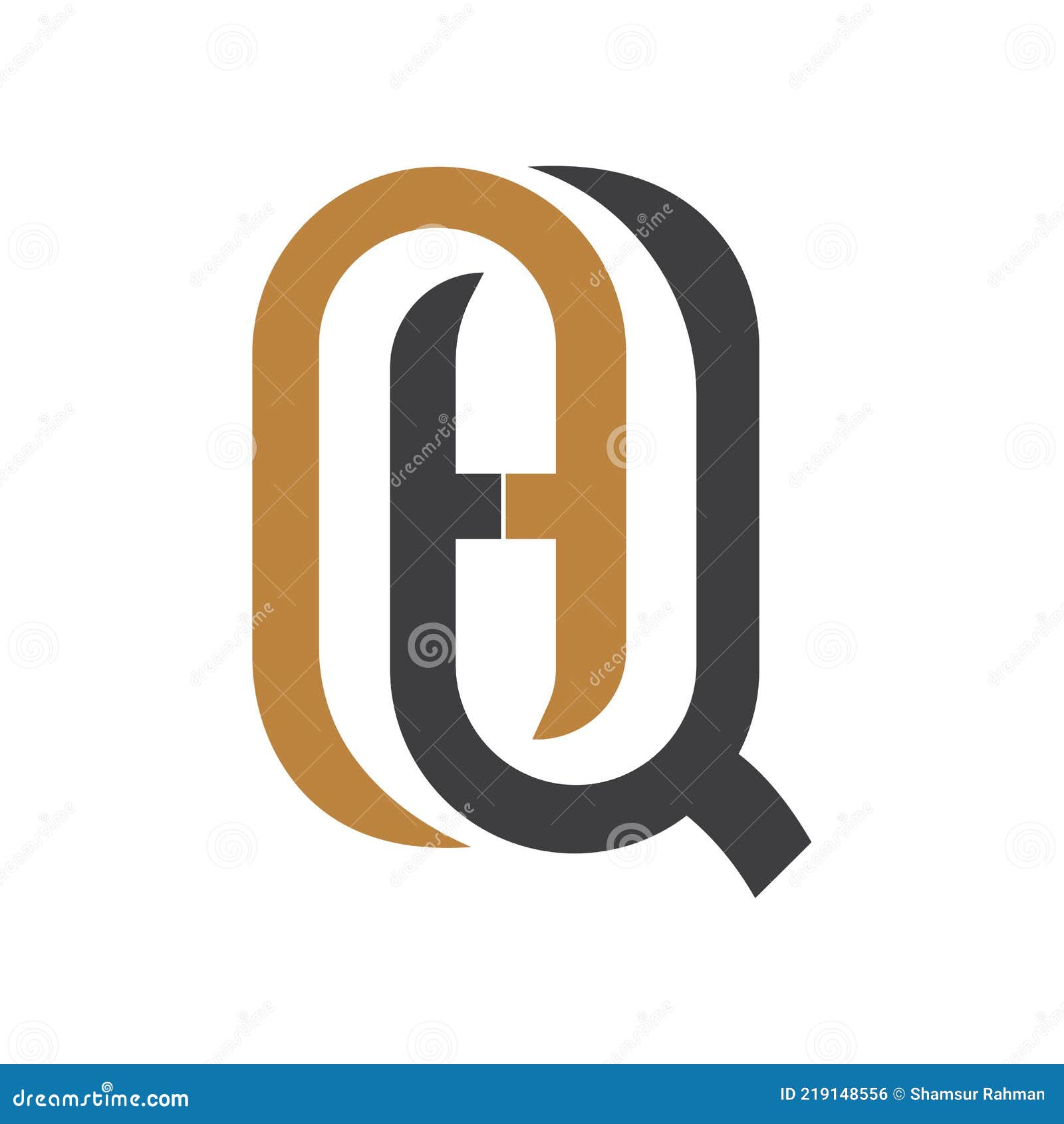 Alphabet Letters Initials Monogram Logo QH, HQ, H and Q Stock Vector ...