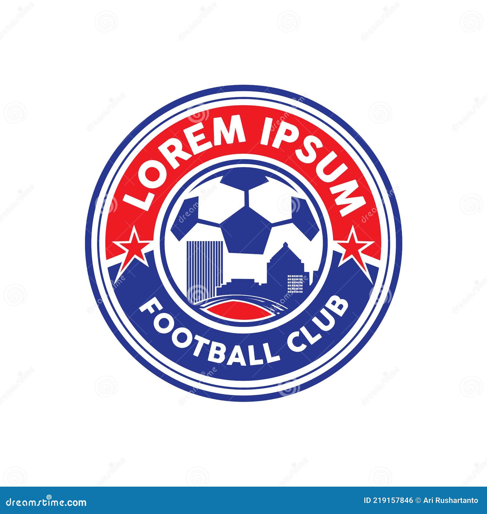 Footbal Club Logo Design with Shield Stock Vector - Illustration of ...