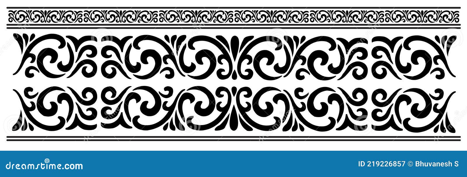 Saree Borders Designs Vector