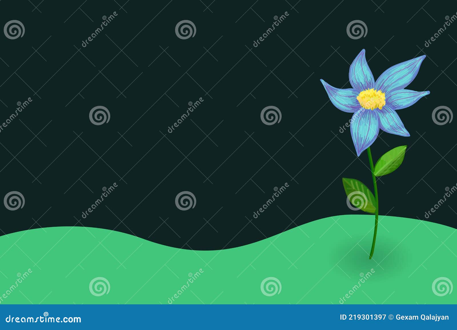 Ground Floral Cartoon Vector | CartoonDealer.com #2035199